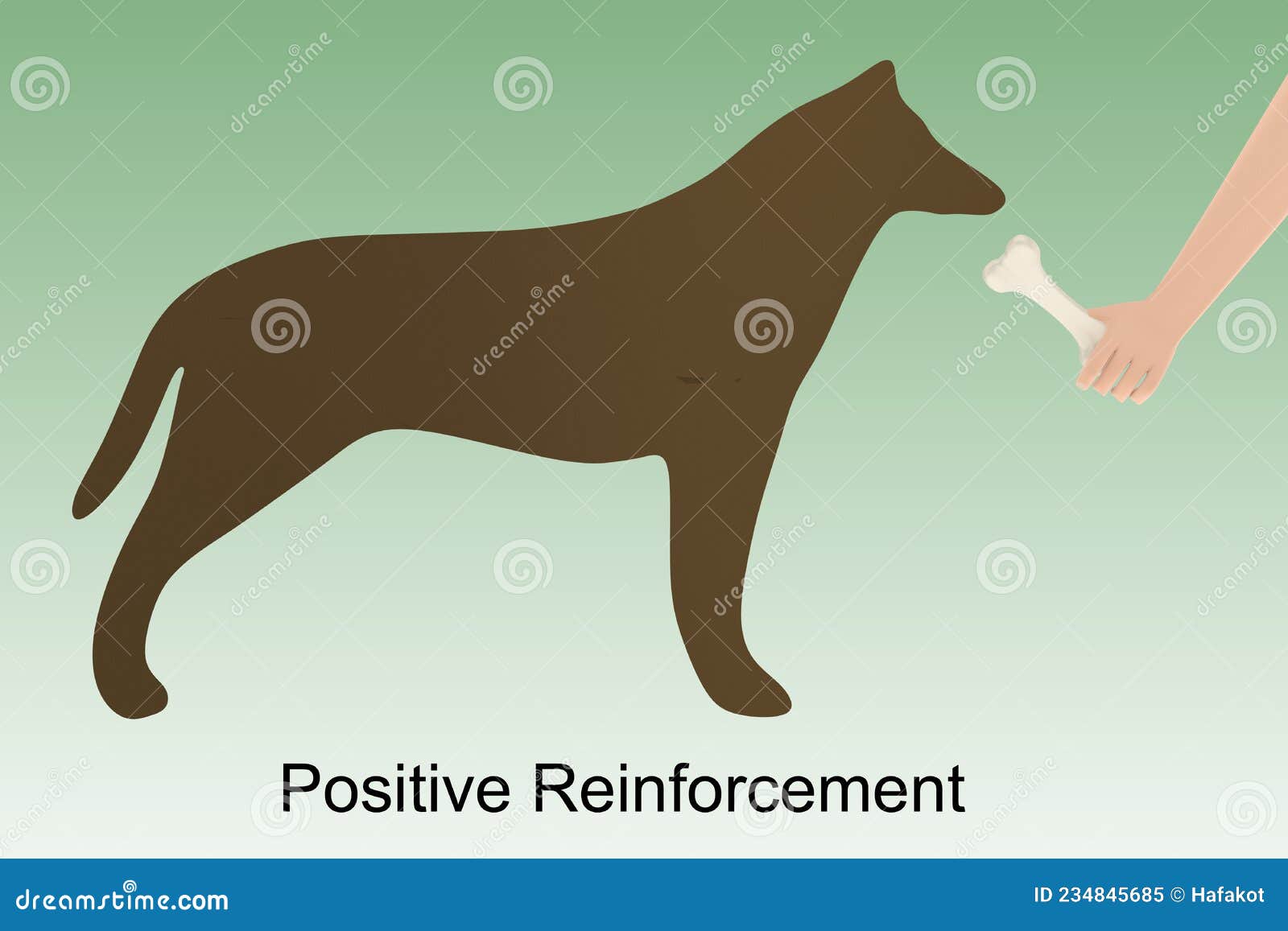Positive Reinforcement Concept Stock Illustration - Illustration of ...