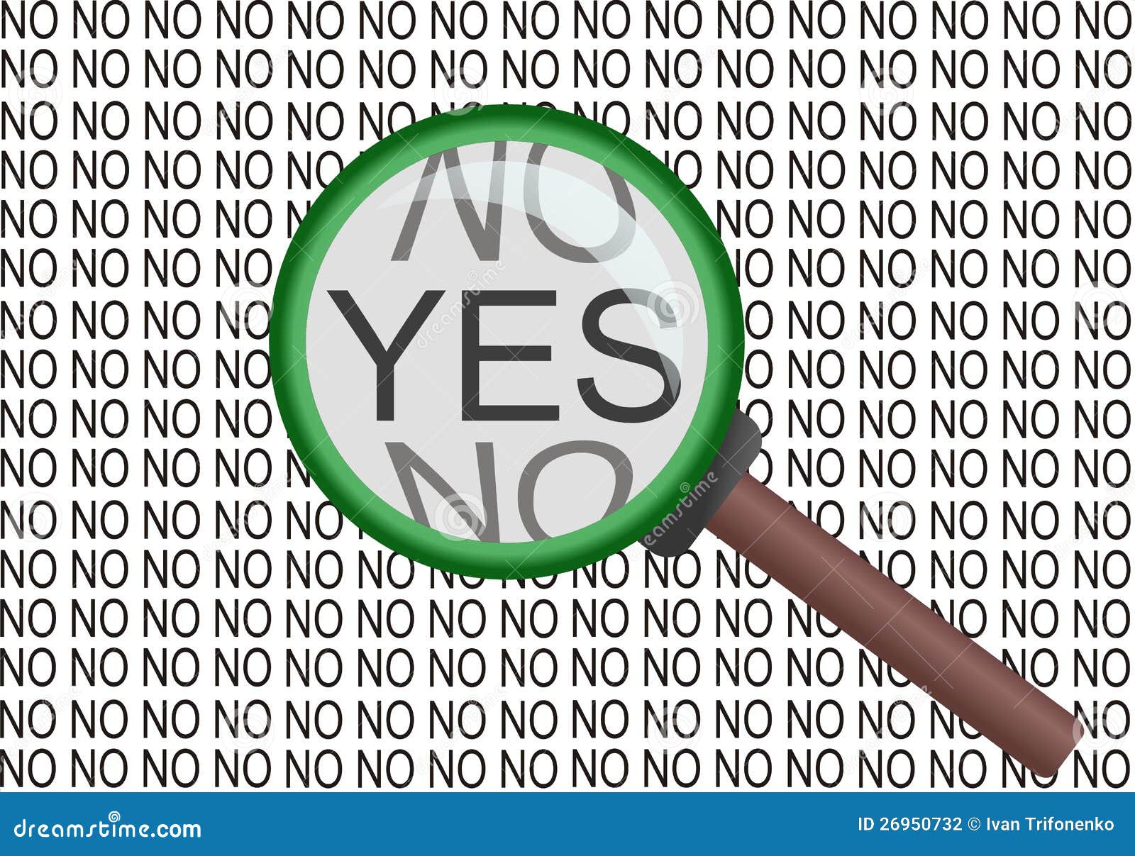 Positive response stock vector. Illustration of desire - 26950732