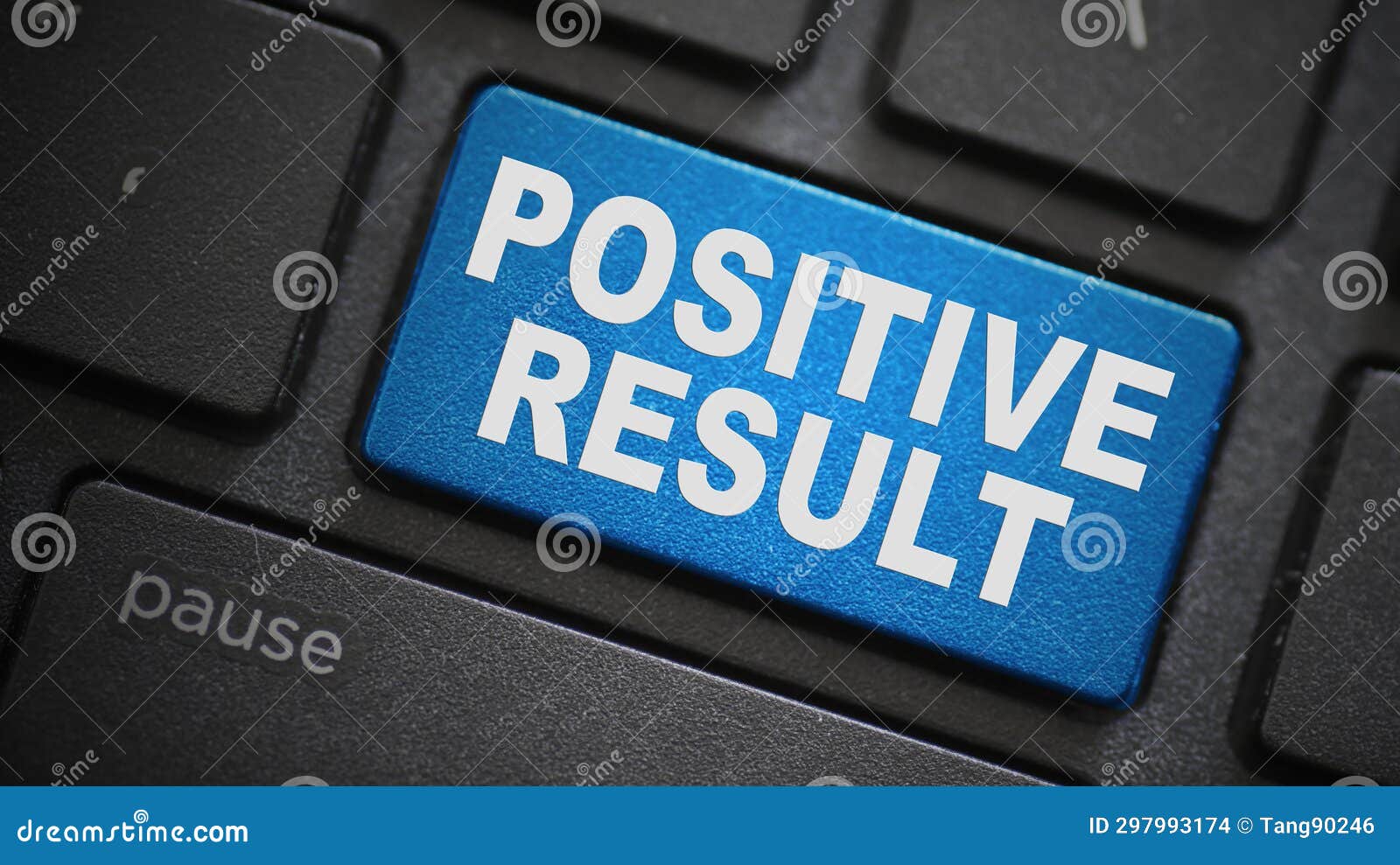 Positive Result Text Button on Keyboard Stock Photo - Image of prize ...