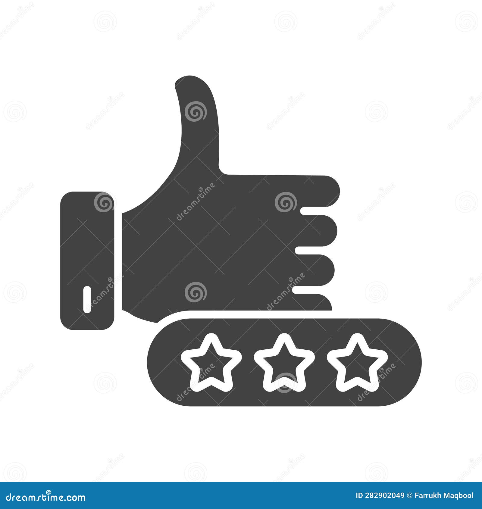 Positive Review Icon Image. Stock Vector - Illustration of rating ...