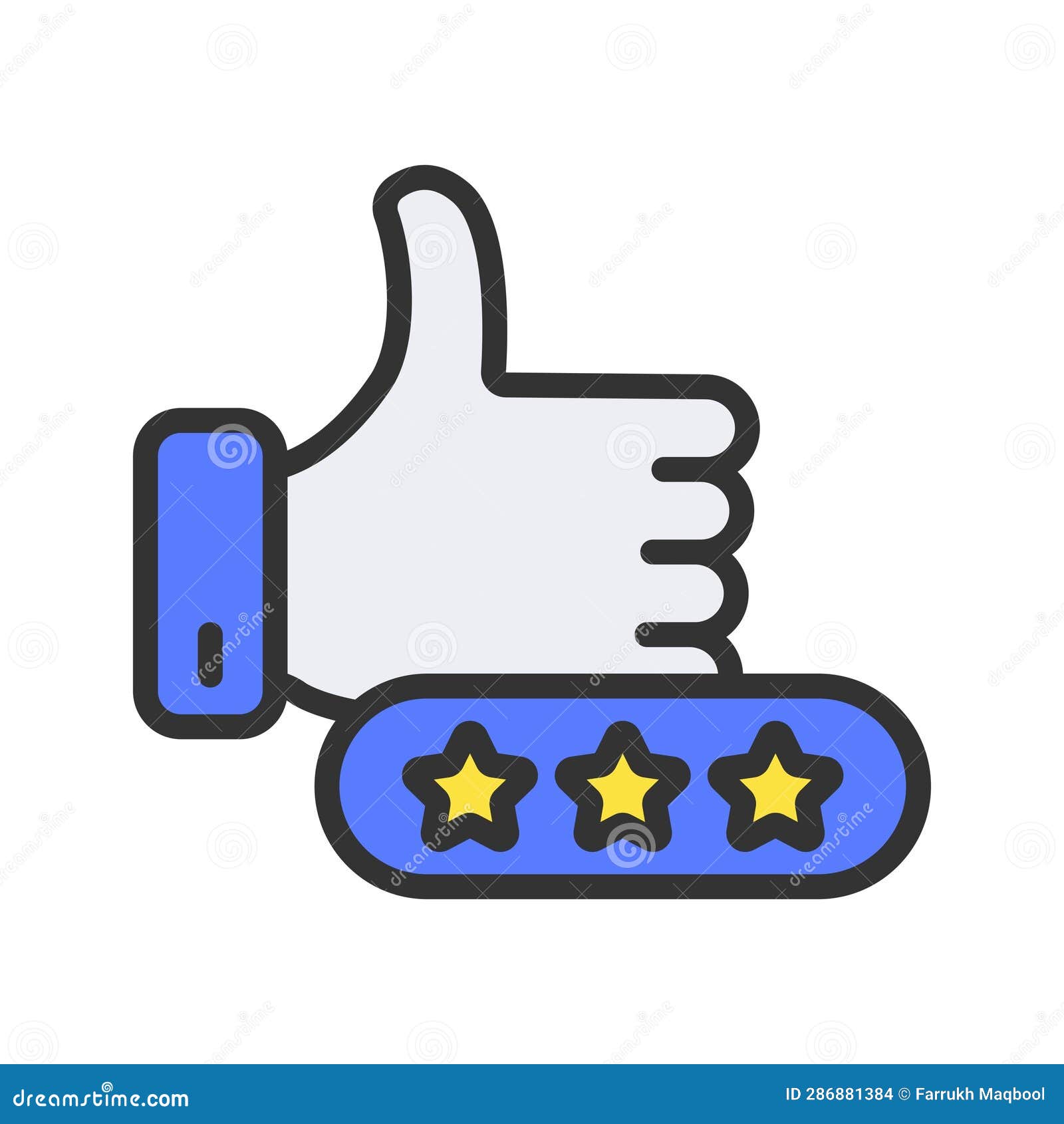 Positive Review Icon Image. Stock Vector - Illustration of symbol ...