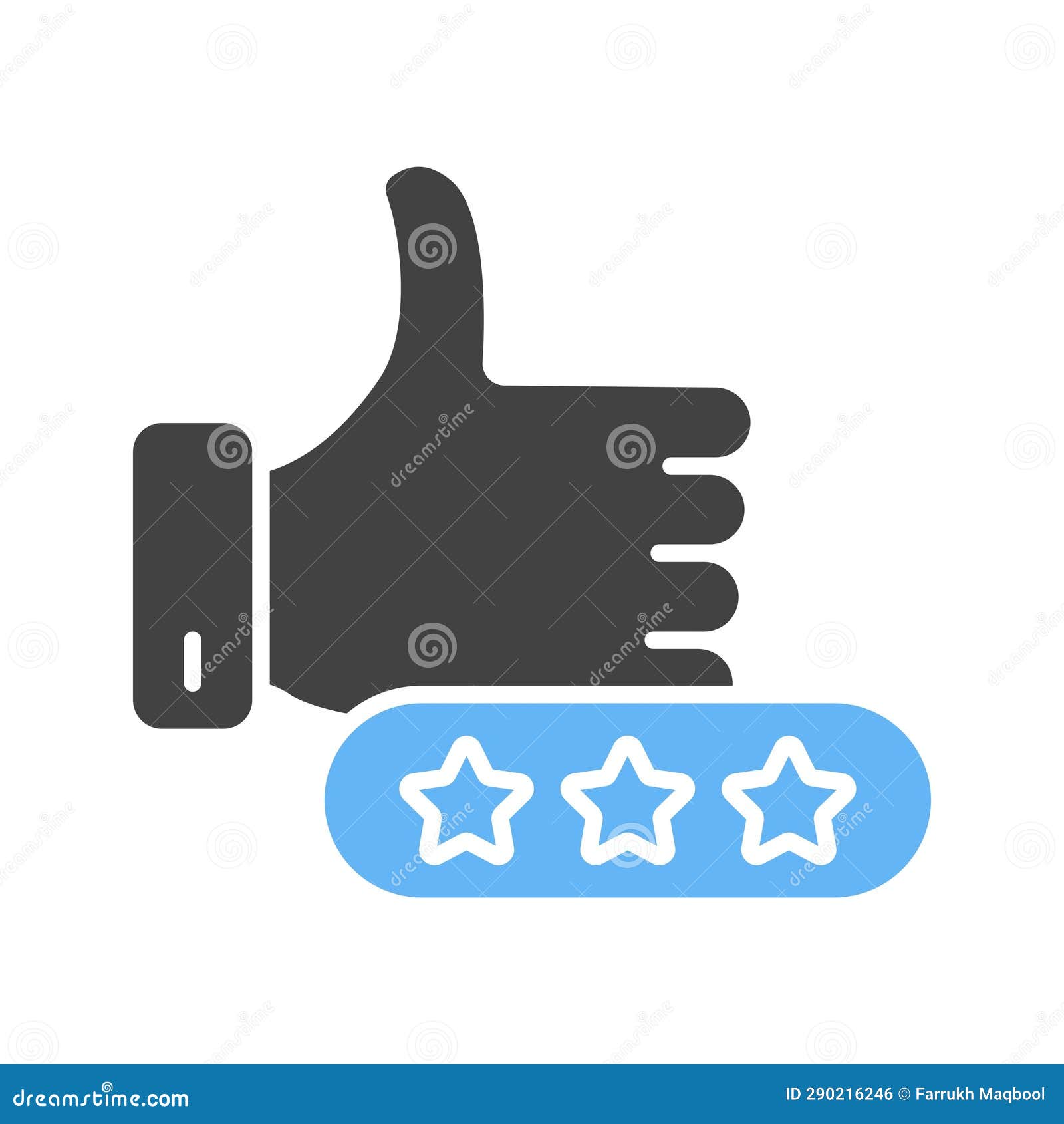 Positive Review Icon Image. Stock Vector - Illustration of review ...