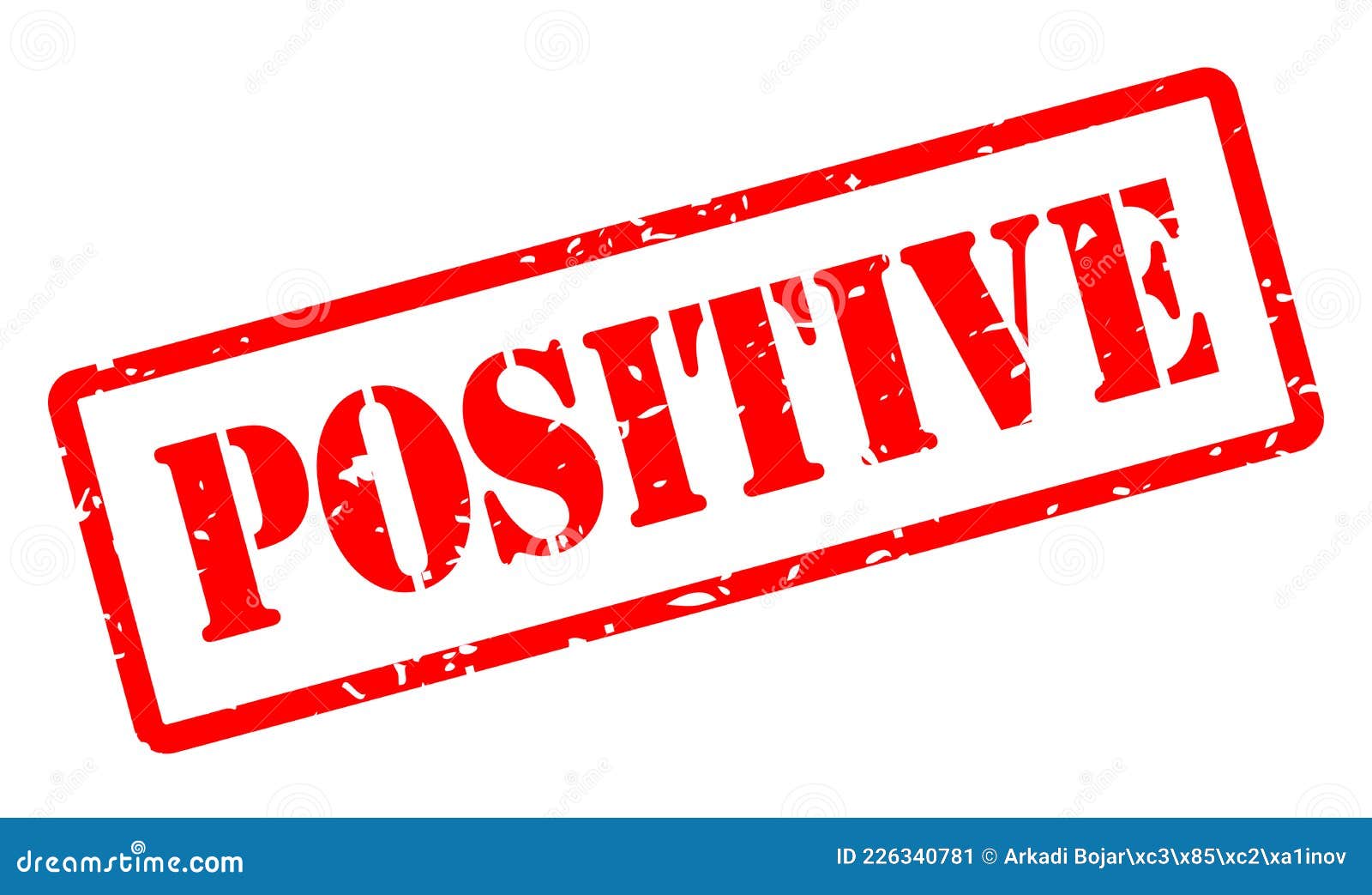 Positive rubber stamp stock vector. Illustration of label - 226340781