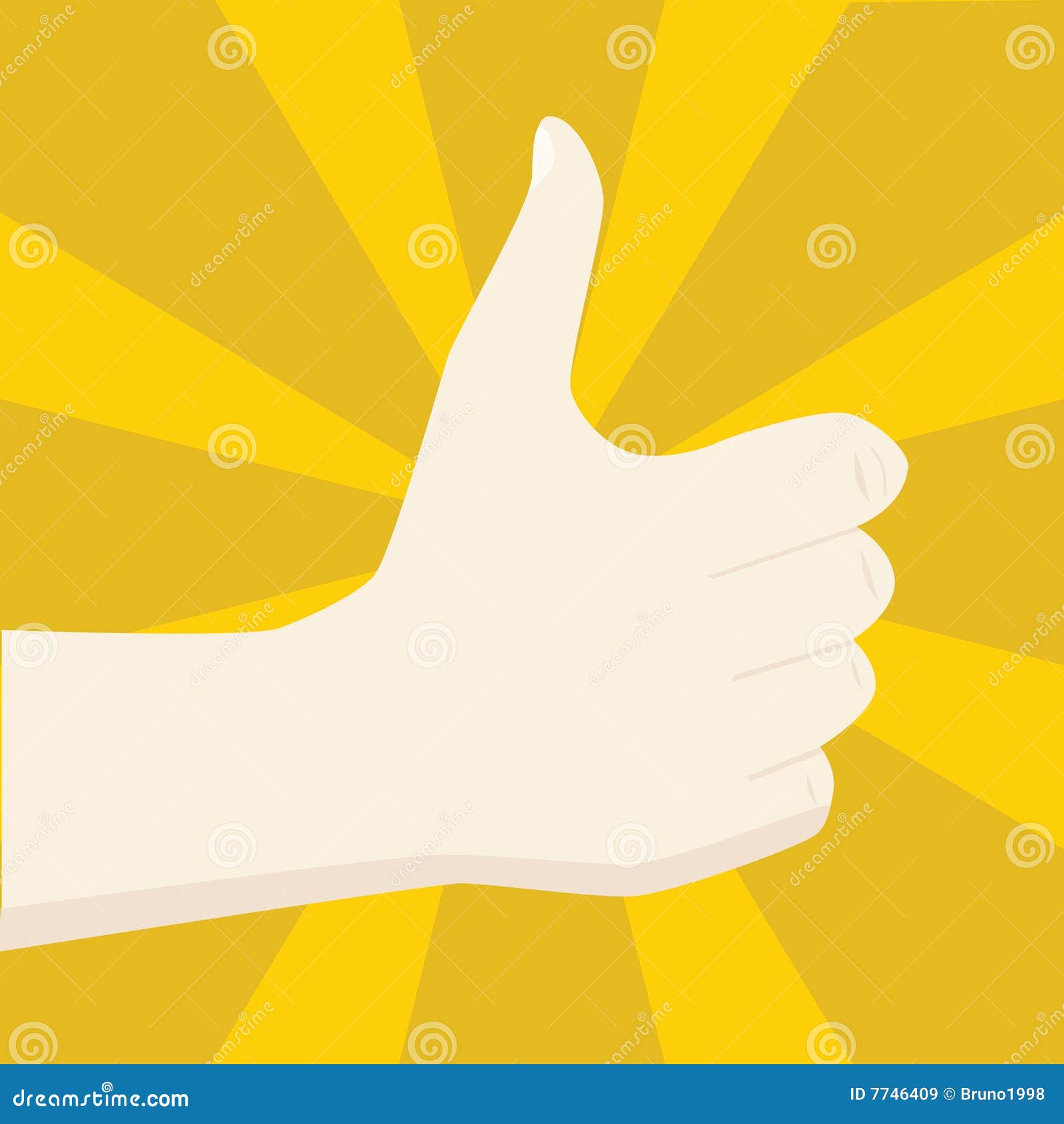 Positive sign stock vector. Illustration of approval, gesture - 7746409