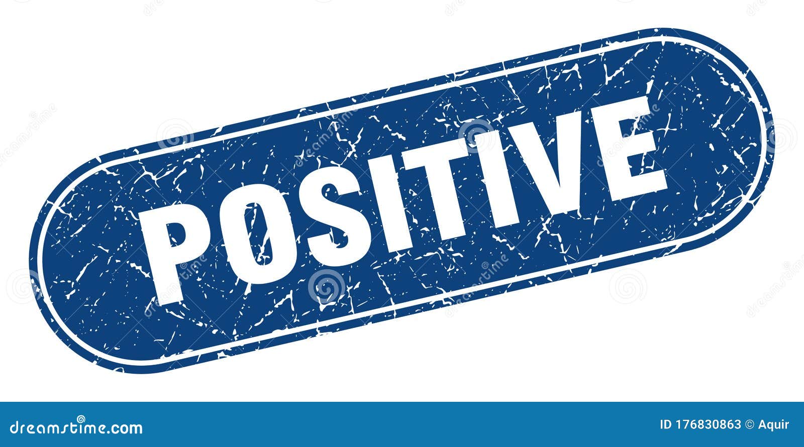 Positive Sign. Positive Grunge Stamp Stock Vector - Illustration of ...