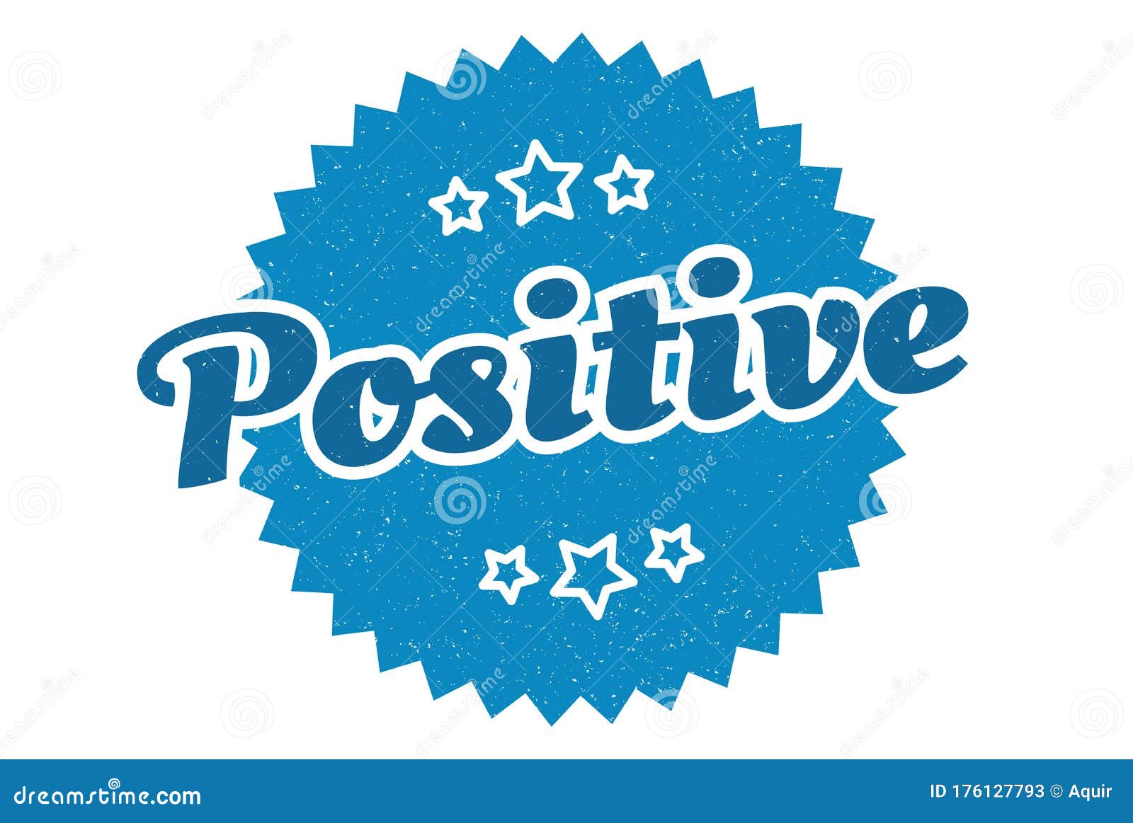 Positive Sign. Positive Vintage Retro Label Stock Vector - Illustration ...