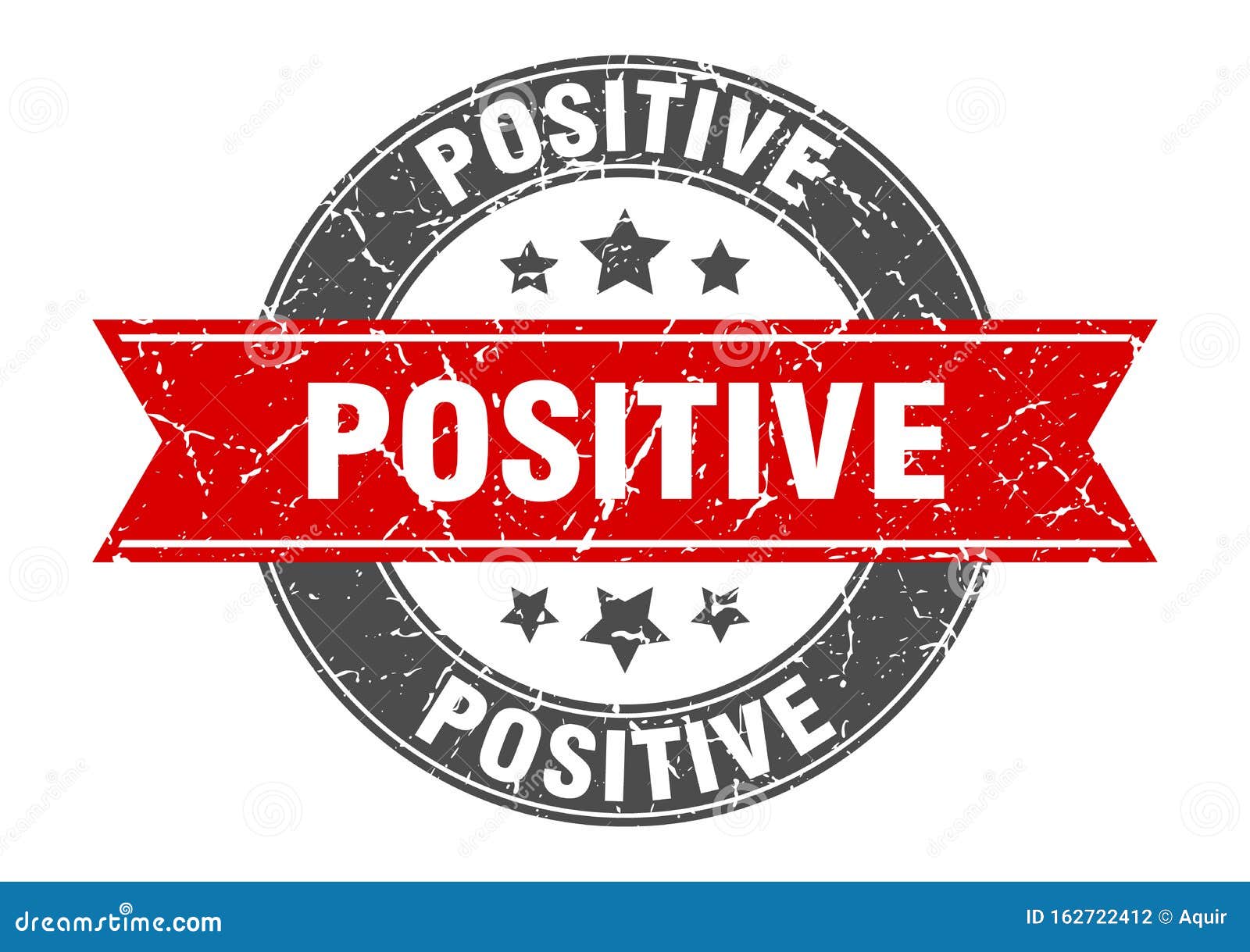 Positive stamp stock vector. Illustration of grunge - 162722412
