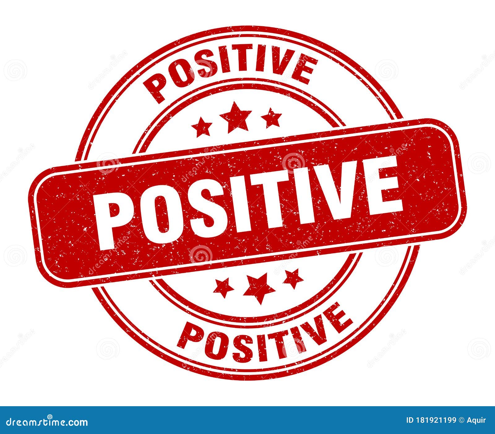 Positive Stamp. Positive Round Grunge Sign Stock Vector - Illustration ...
