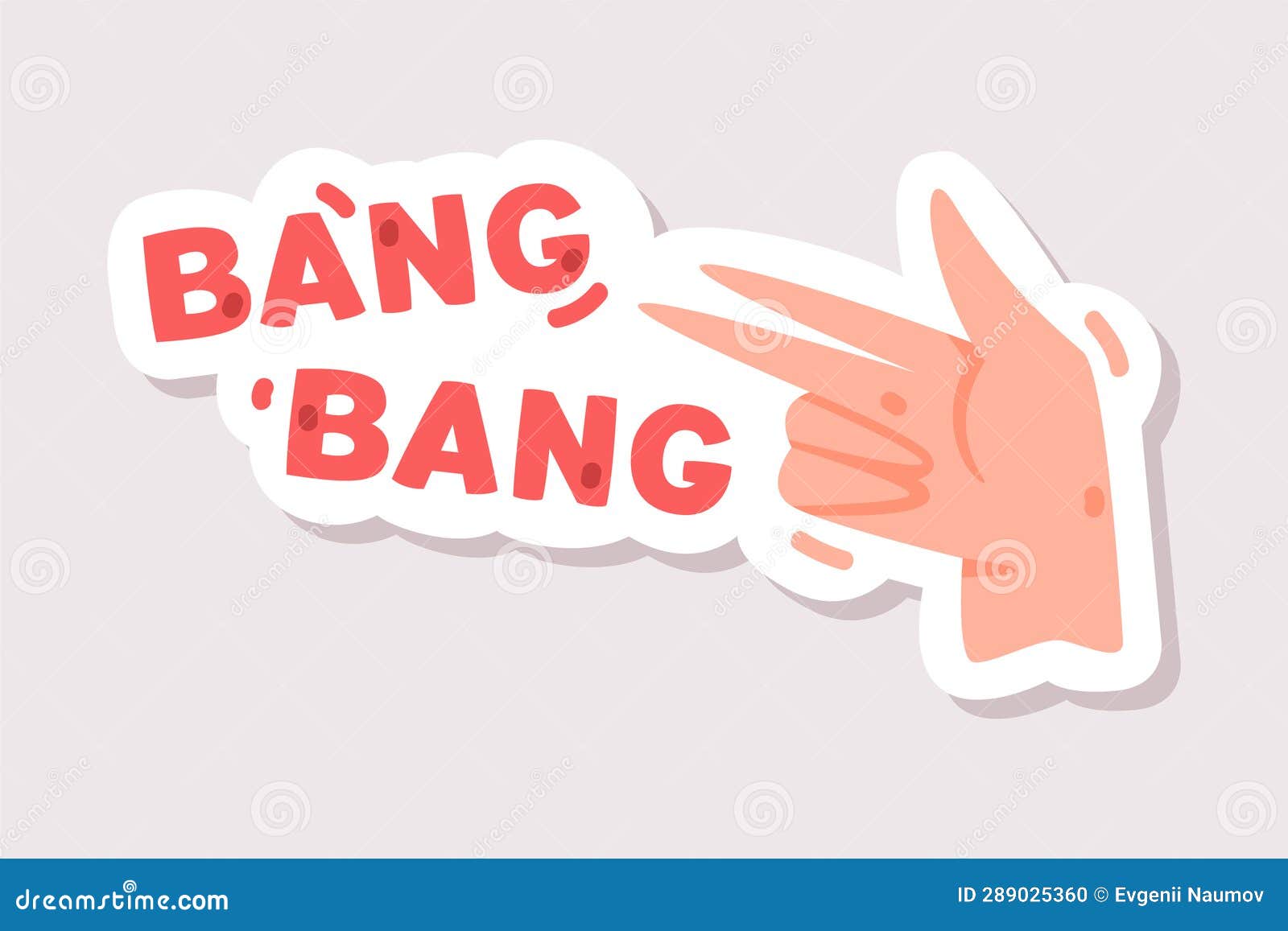 Positive Sticker Design with Hand Gesture and Saying Vector ...