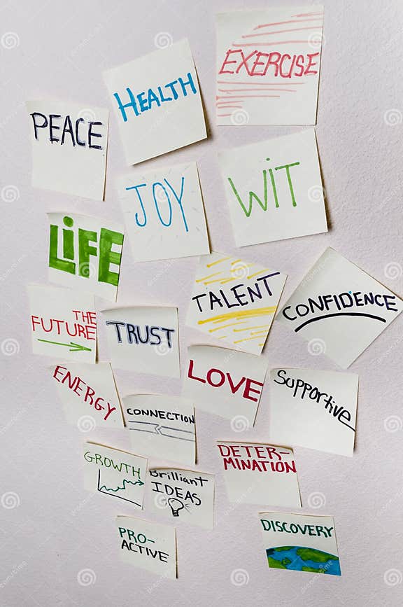 Positive sticky notes stock image. Image of healthy, passion - 28060271
