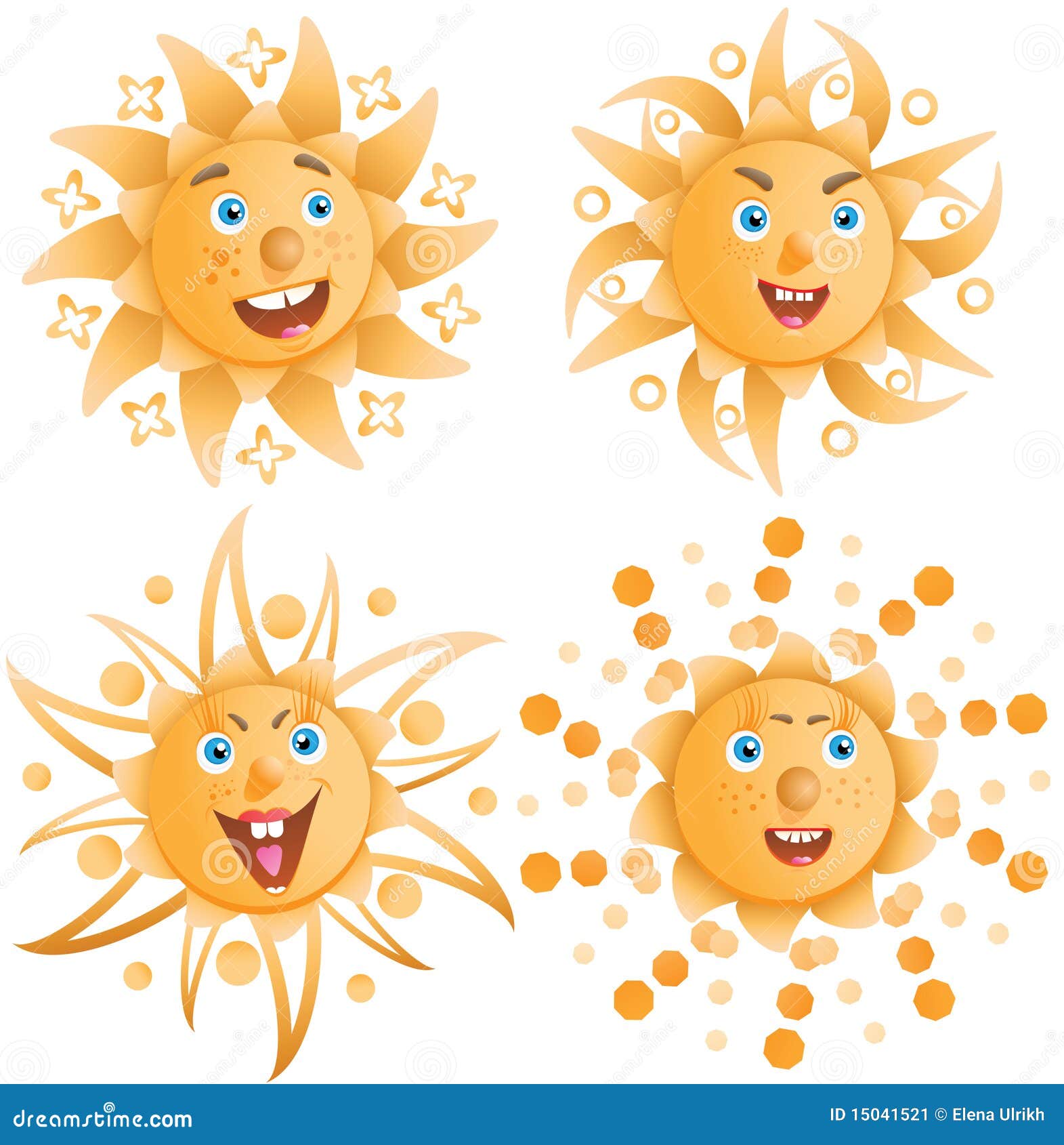 The positive sun smiles stock vector. Illustration of flame - 15041521