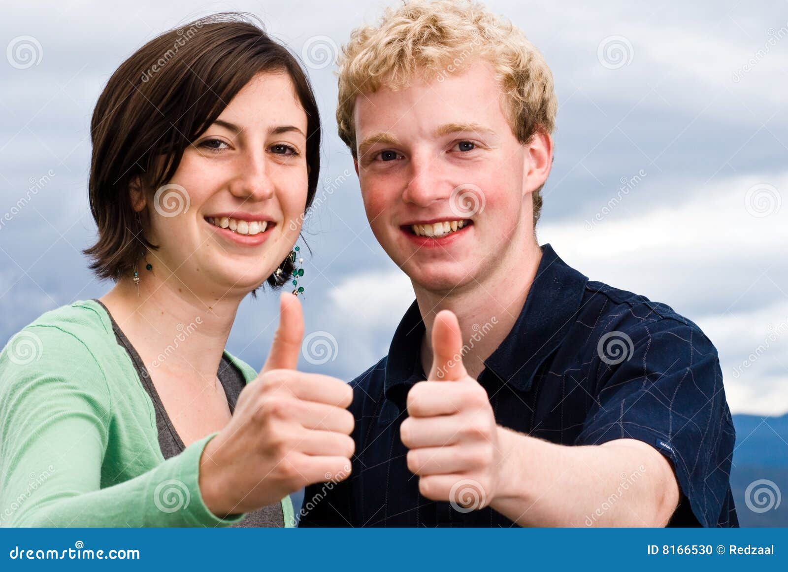 Positive Teenagers stock photo. Image of smiling, spring - 8166530
