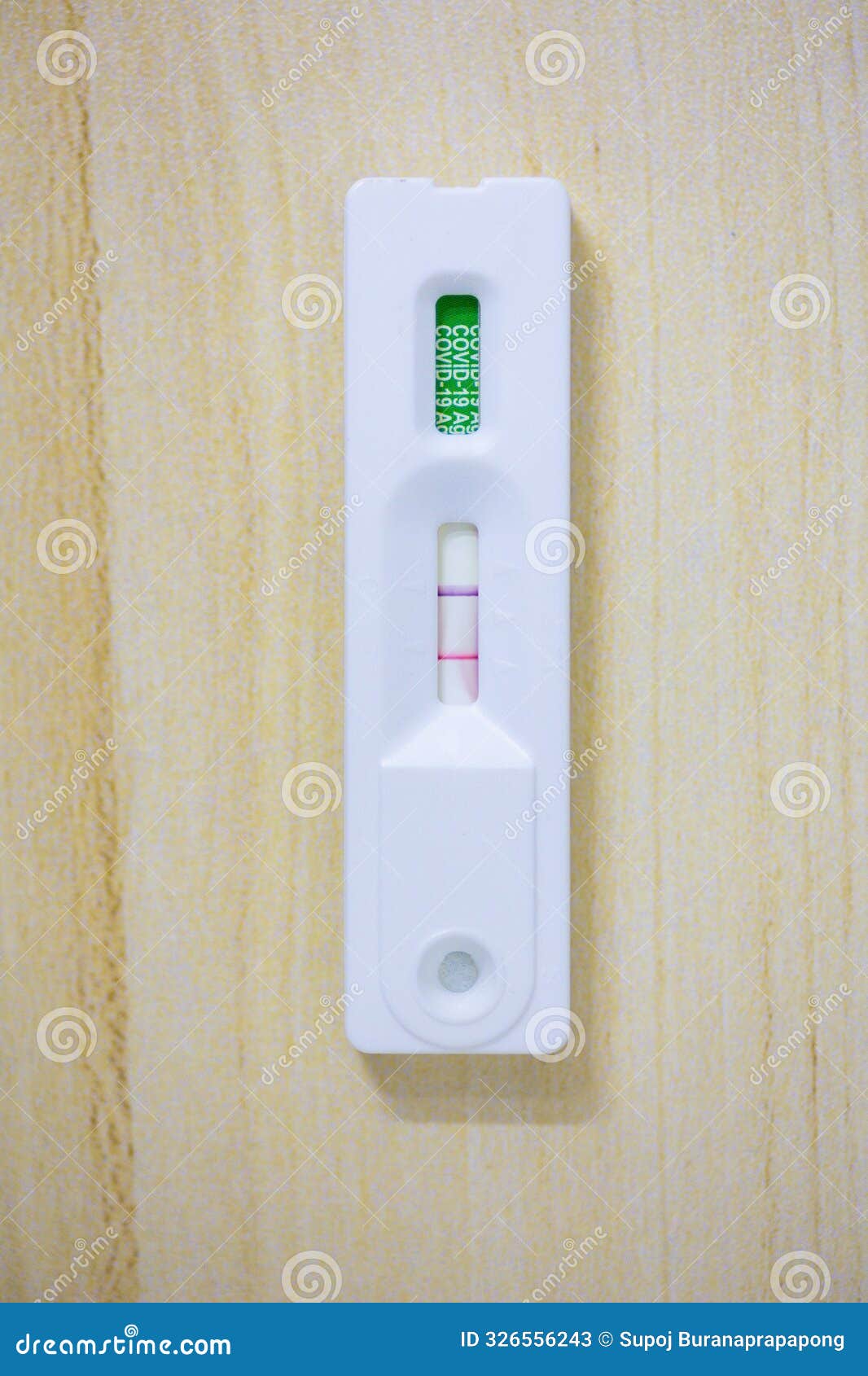 Positive Test Result on Home Test Kit. Corona or Covid-19 Rapid Tests ...