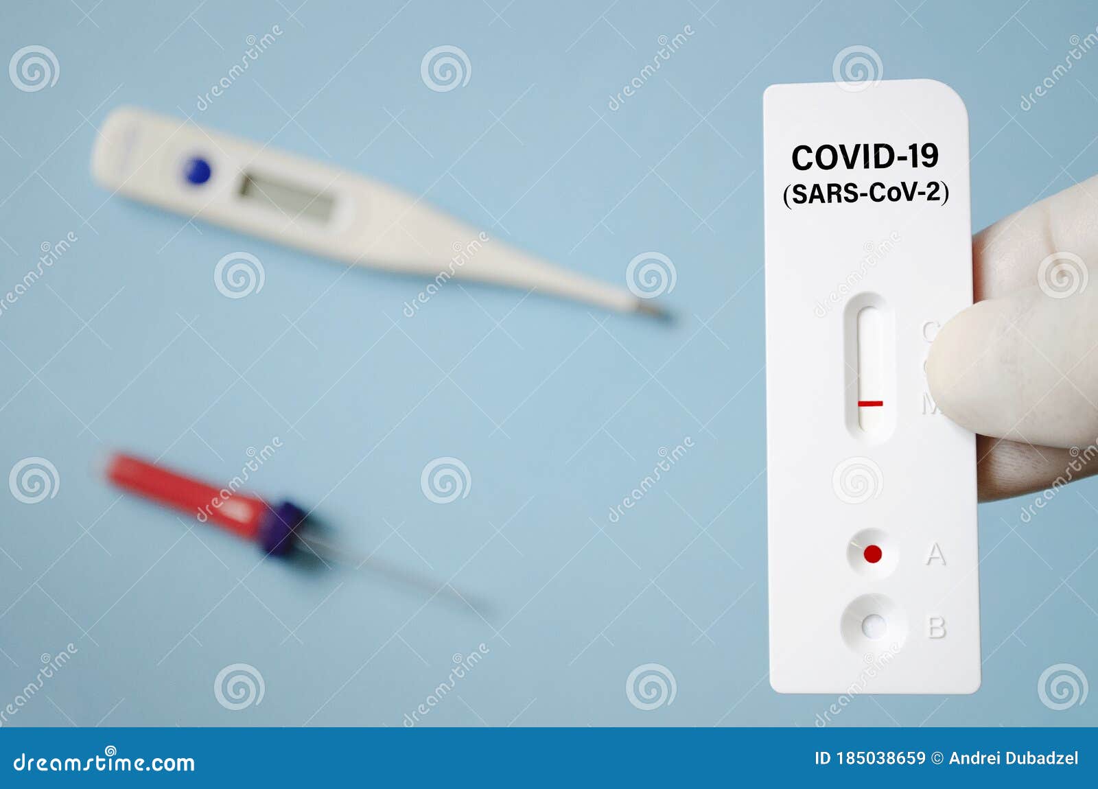 Positive Test Result by Using Rapid Test for COVID-19, Quick Fast ...
