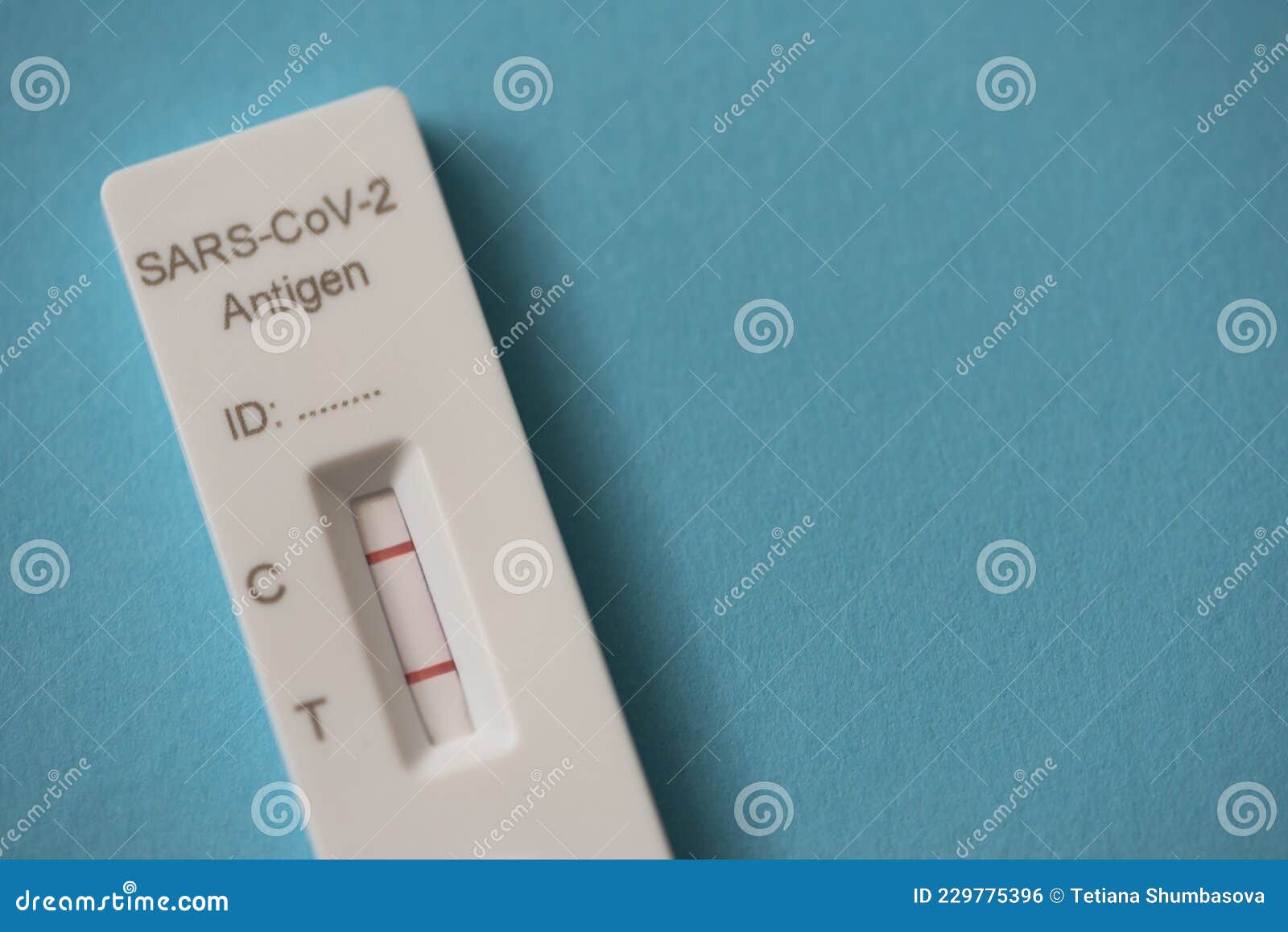 Positive Test Result by Using Rapid Test Device for COVID-19 Stock ...