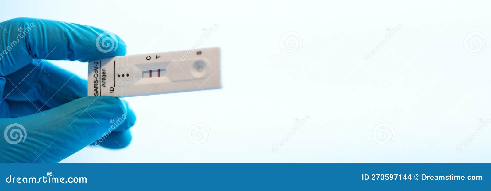 Positive Test Result by Using Rapid Test Device for COVID-19 Stock ...