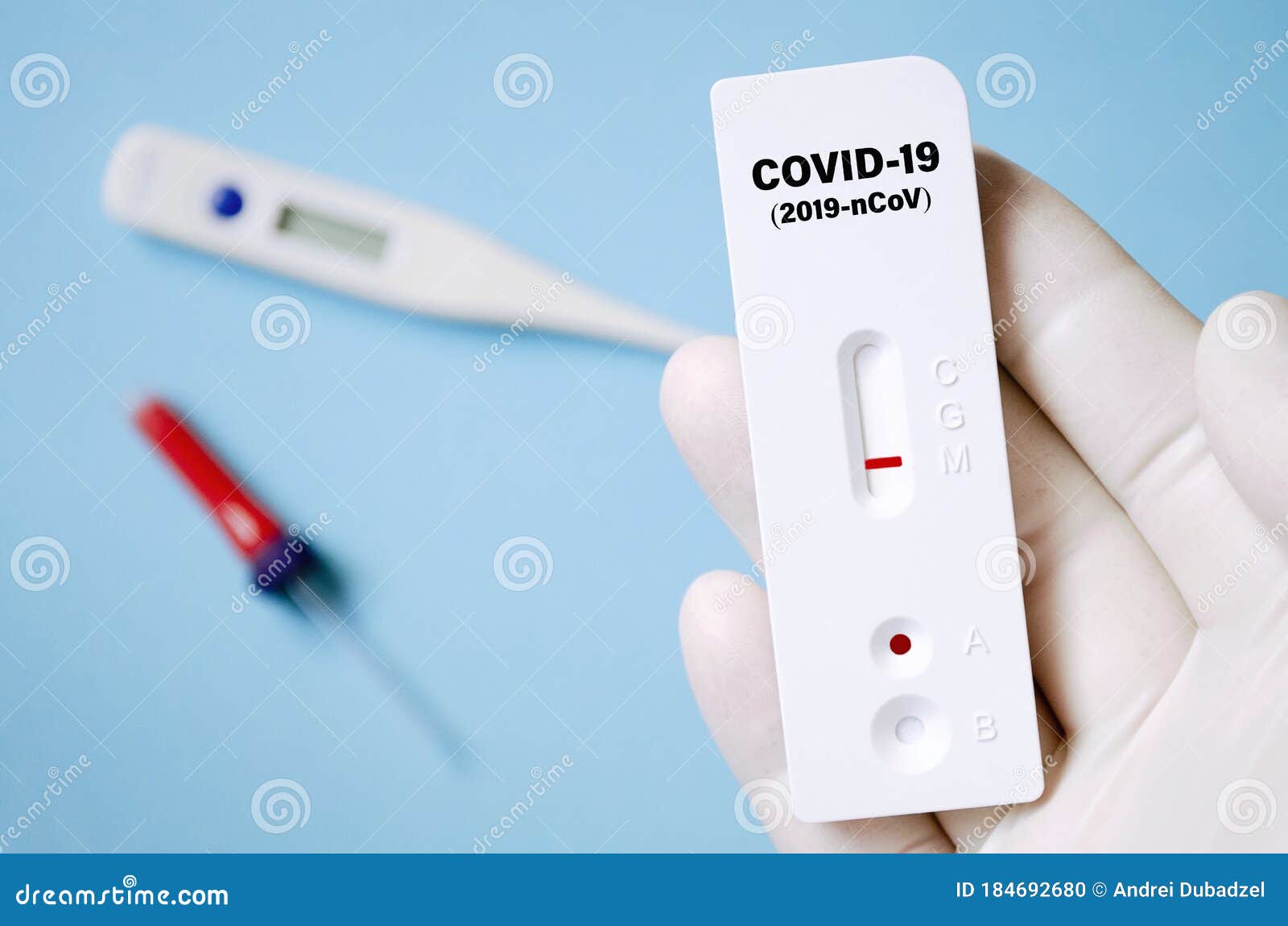Positive Test Result by Using Rapid Test for COVID-19, Quick Fast ...