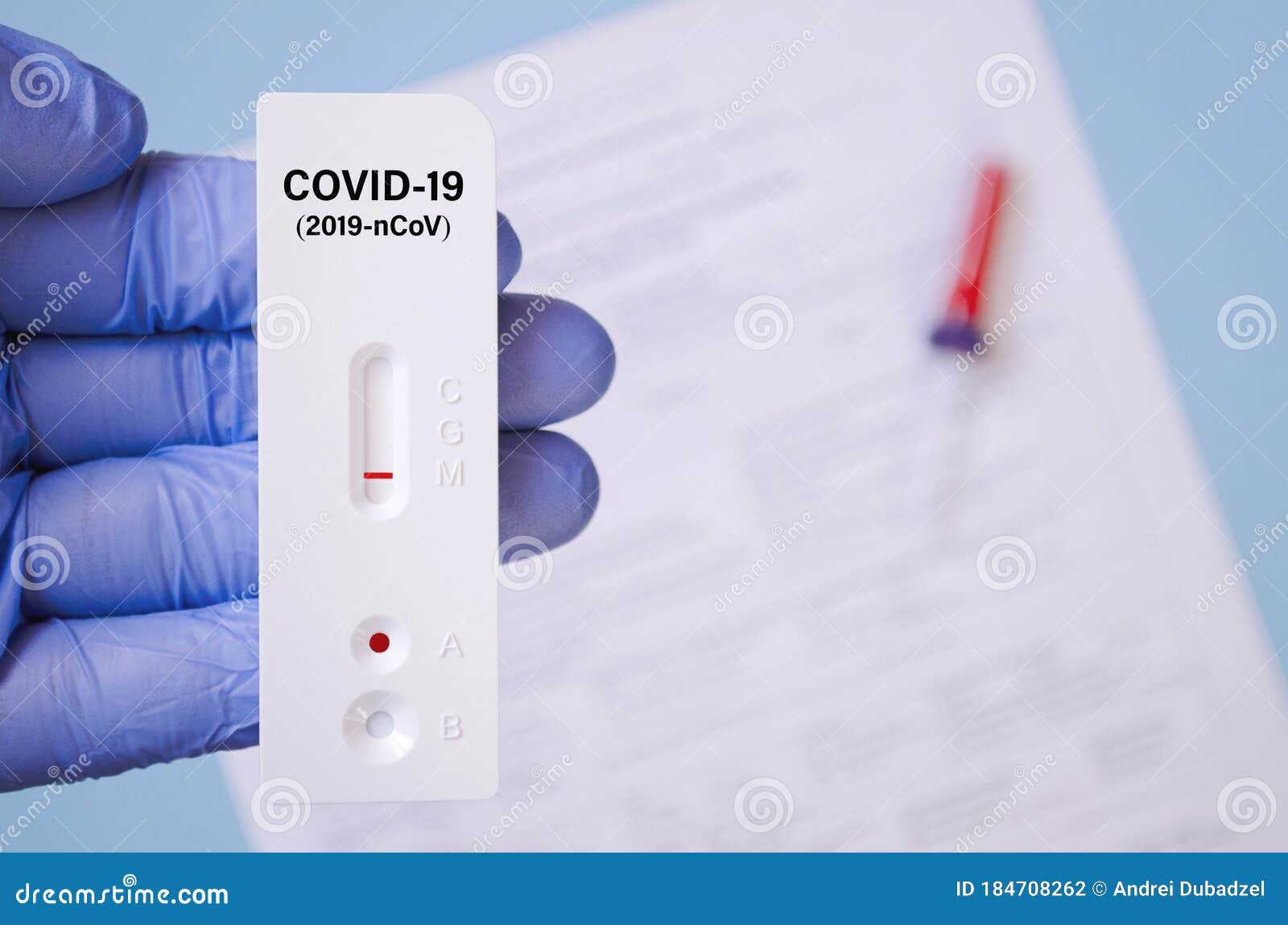 Positive Test Result by Using Rapid Test for COVID-19, Quick Fast ...