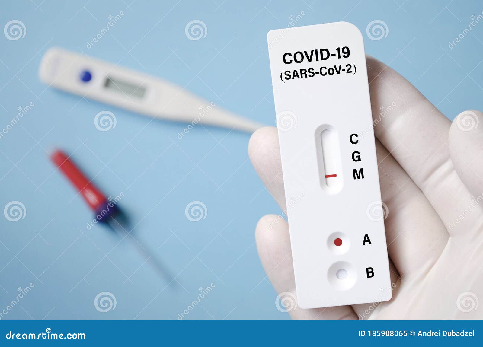 Positive Test Result By Using Rapid Test For COVID-19, Quick Fast ...