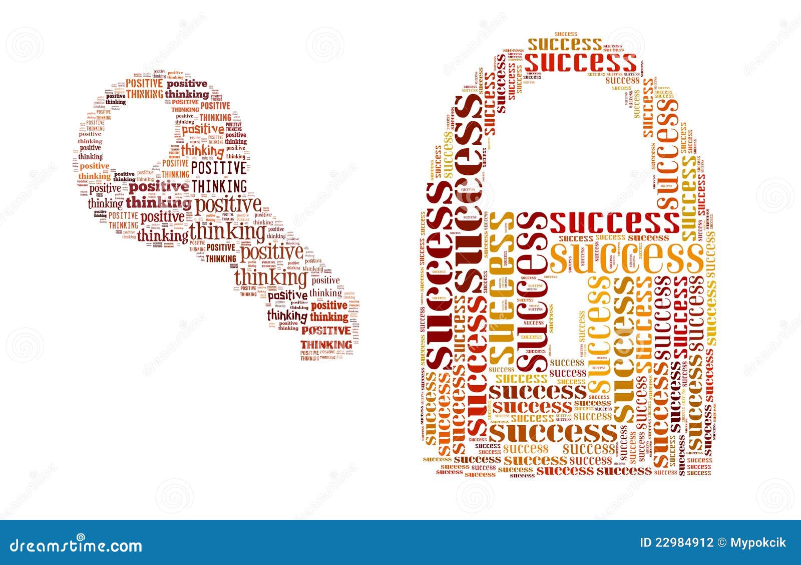 Positive Thinking stock illustration. Illustration of white - 22984912