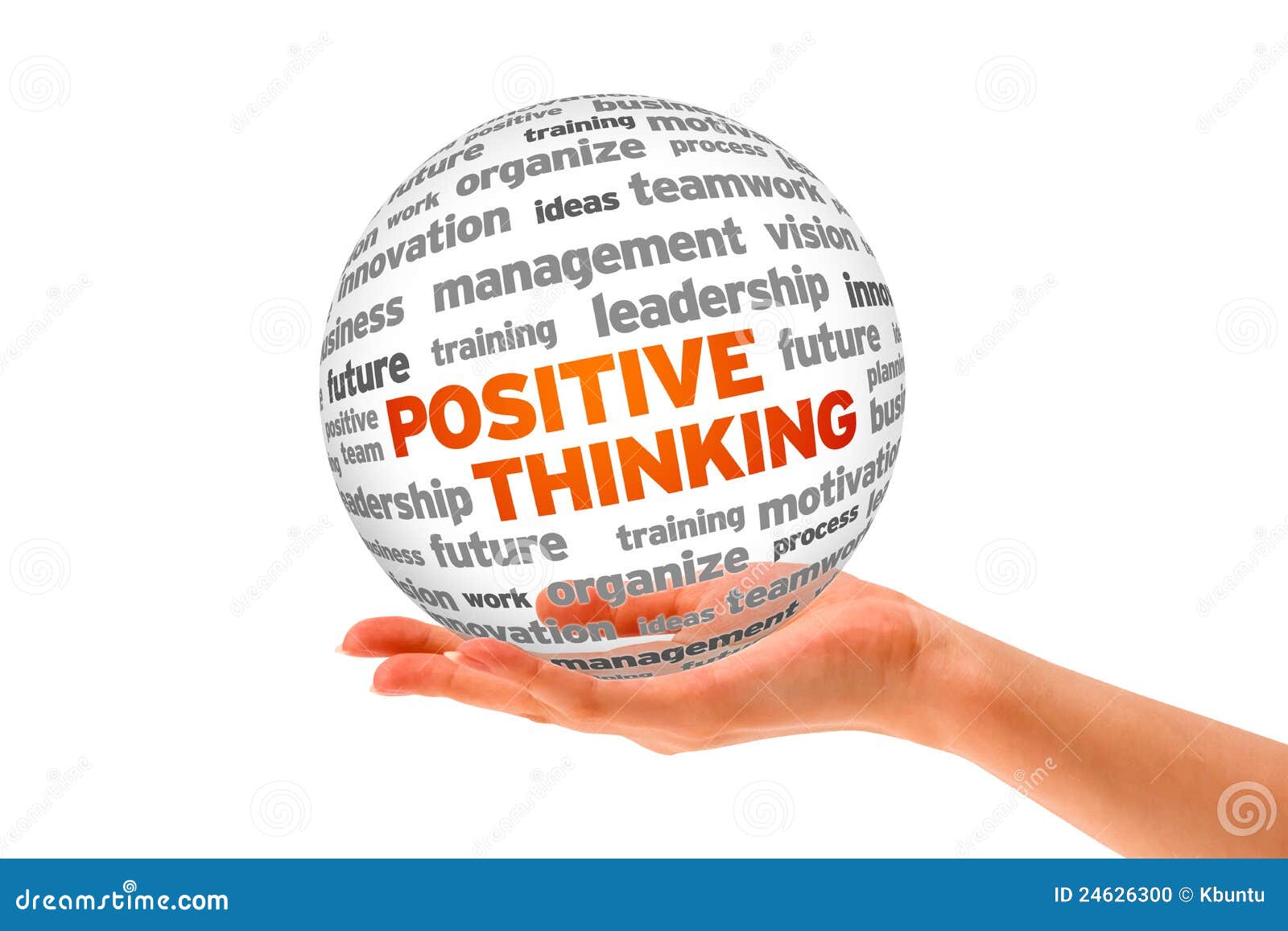 Positive Thinking Mind Shows Optimism Or Belief Royalty-Free Stock ...