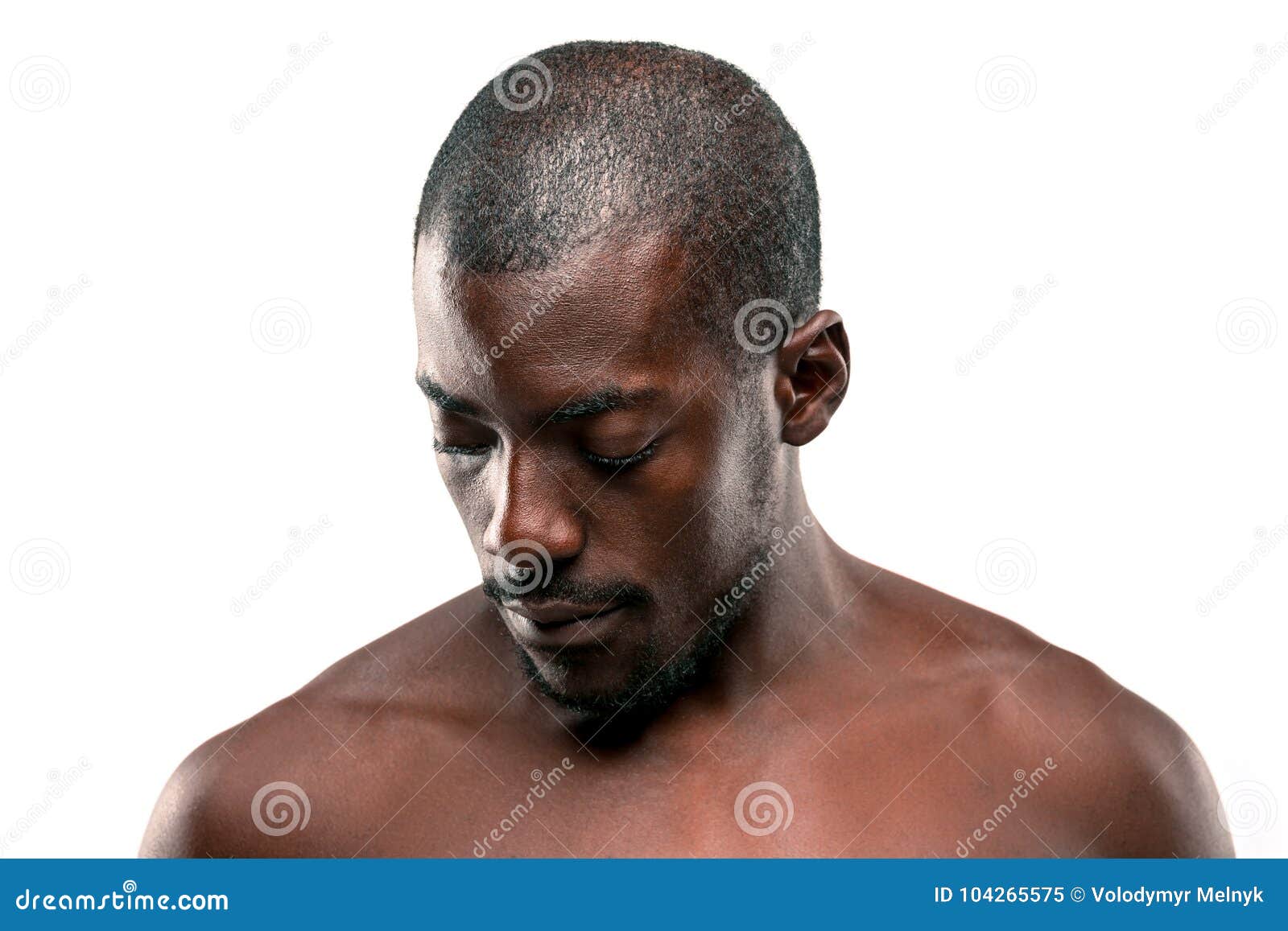 Positive Thinking African-American Man on Brown Background Stock Image ... Positive Thinking African-American Man on Brown Background Stock Image ...