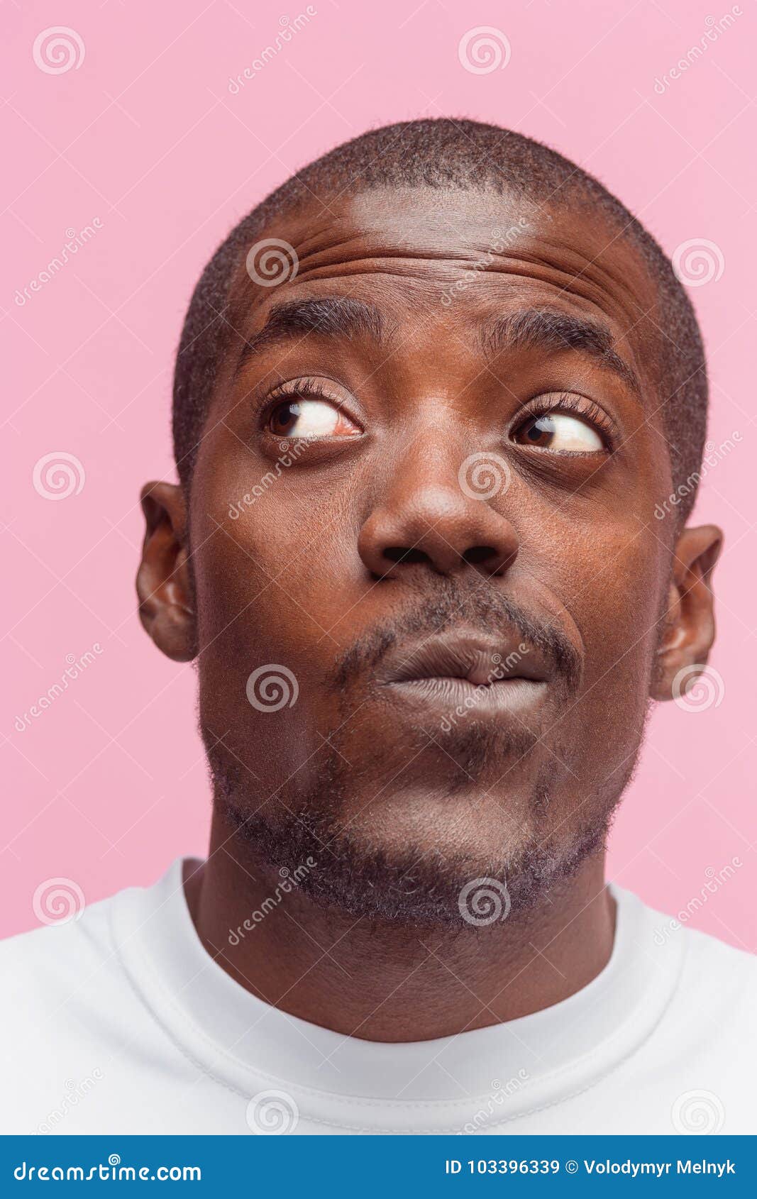 Positive Thinking African-American Man On Pink Background Stock Image ... Positive Thinking African-American Man On Pink Background Stock Image ...