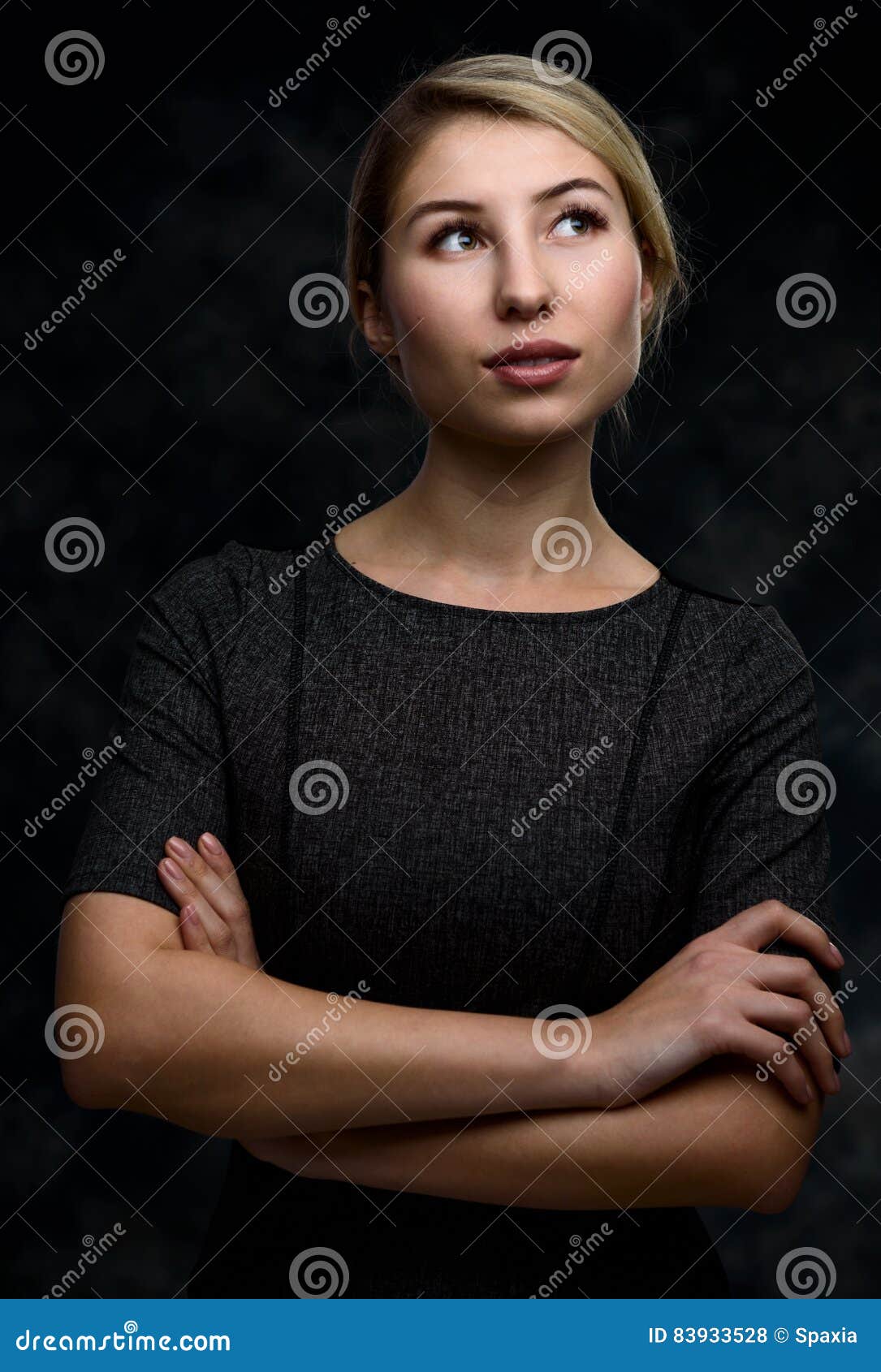 Positive Thinking Beautiful Woman Stock Photo - Image of cute, lady ...