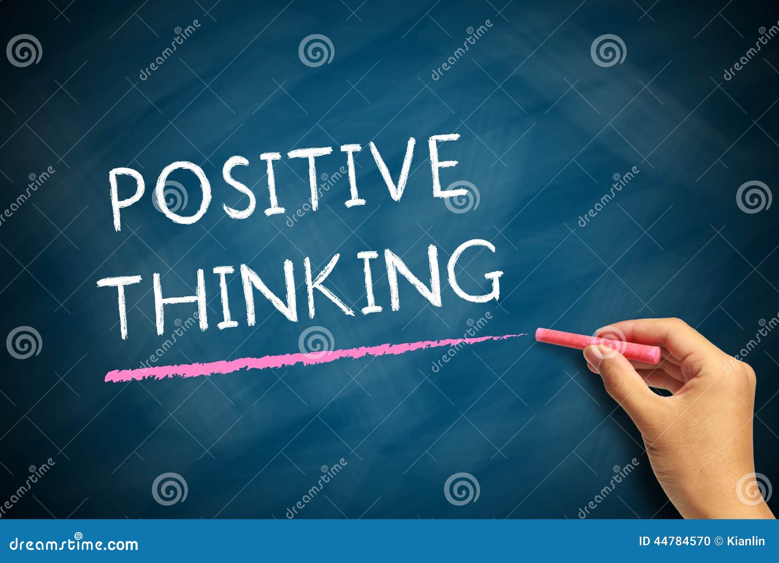 Positive thinking stock photo. Image of chalkboard, black - 44784570