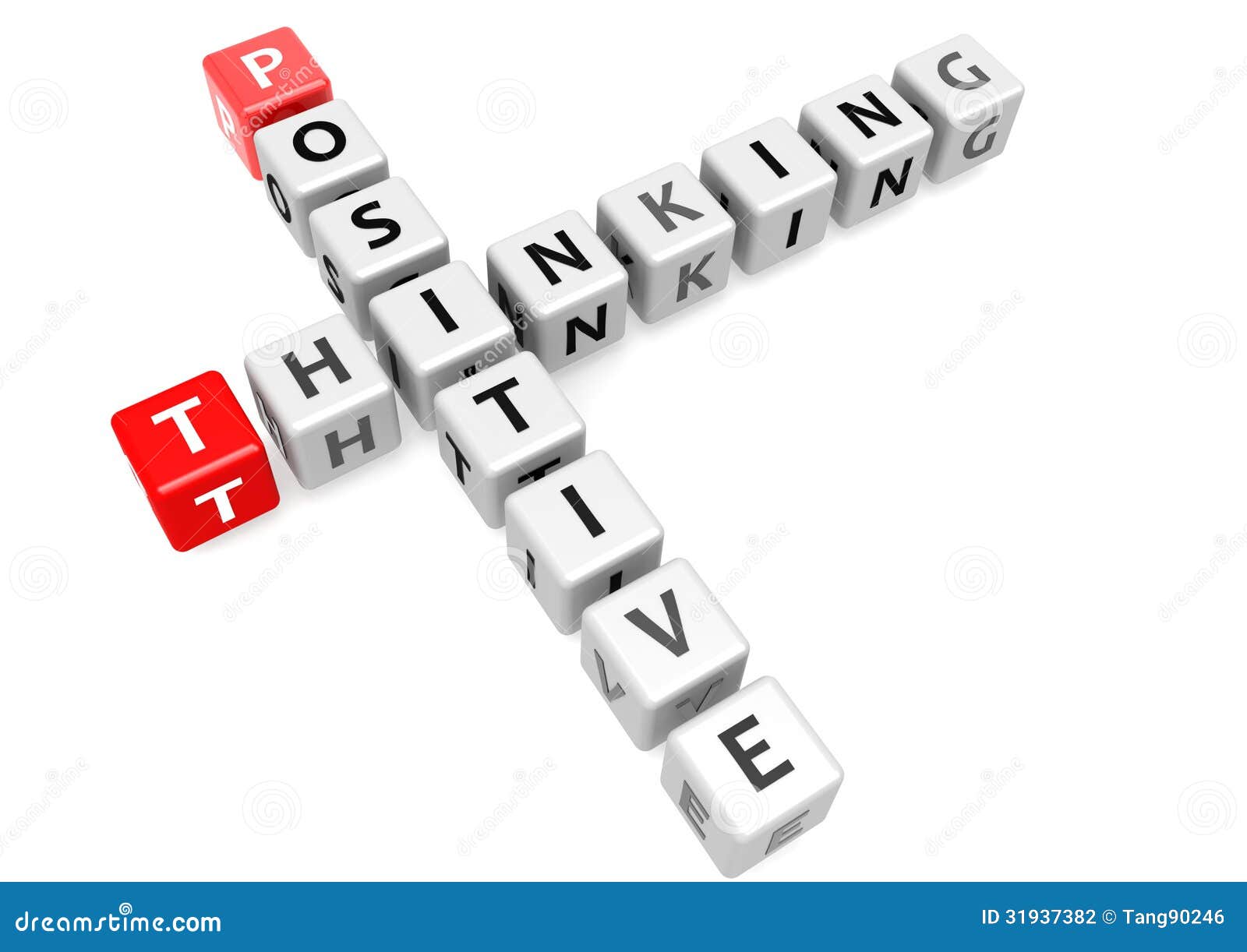 Positive thinking stock illustration. Illustration of positivity - 31937382