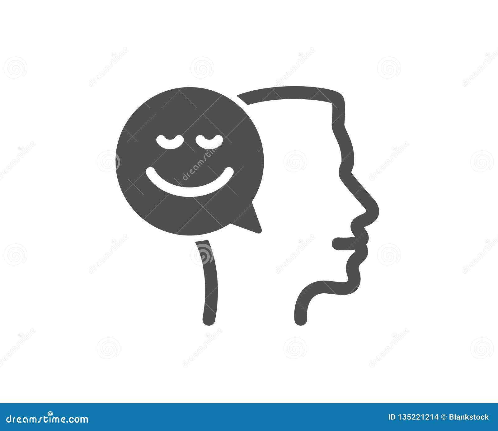 Positive Thinking Icon. Communication Sign. Vector Stock Vector ...