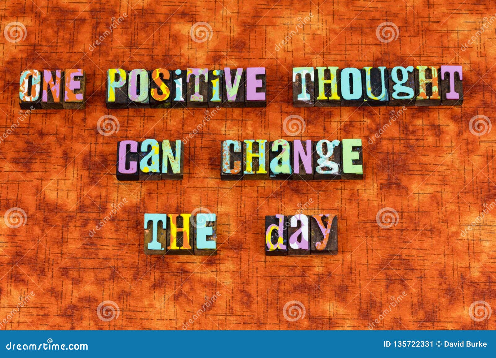 Think Positive Thinking Optimism Change Joy Attitude Life Believe Stock ...