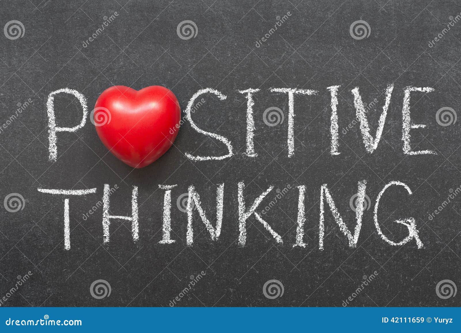 Positive thinking stock image. Image of positive, blackboard - 42111659