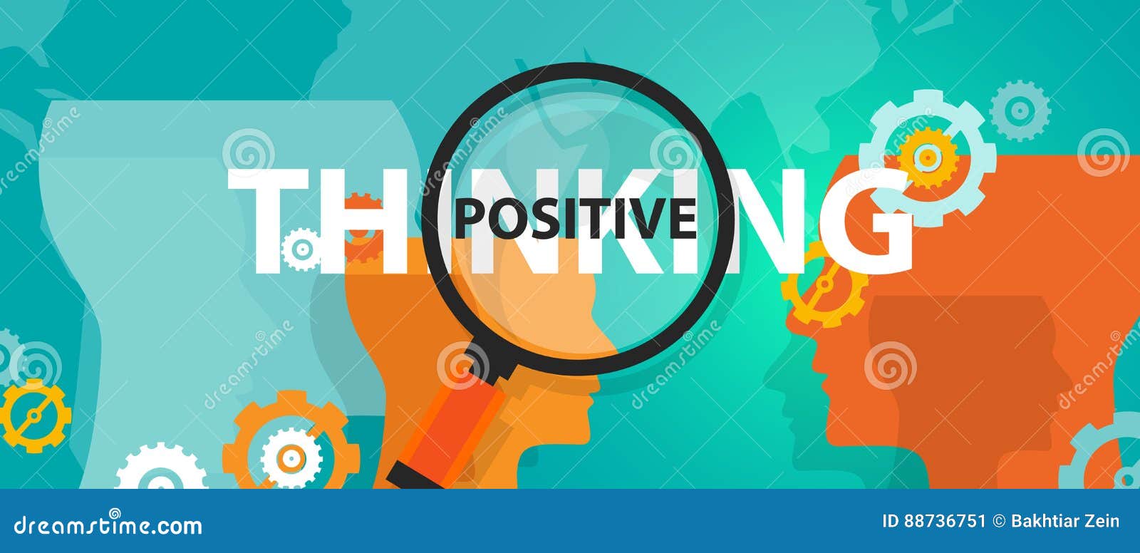 Positive Thinking Positivity Attitude Future Focus Concept of Thinking ...