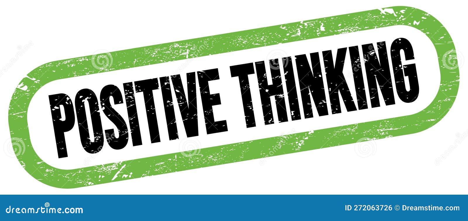 POSITIVE THINKING, Text Written on Green-black Stamp Sign Stock ...