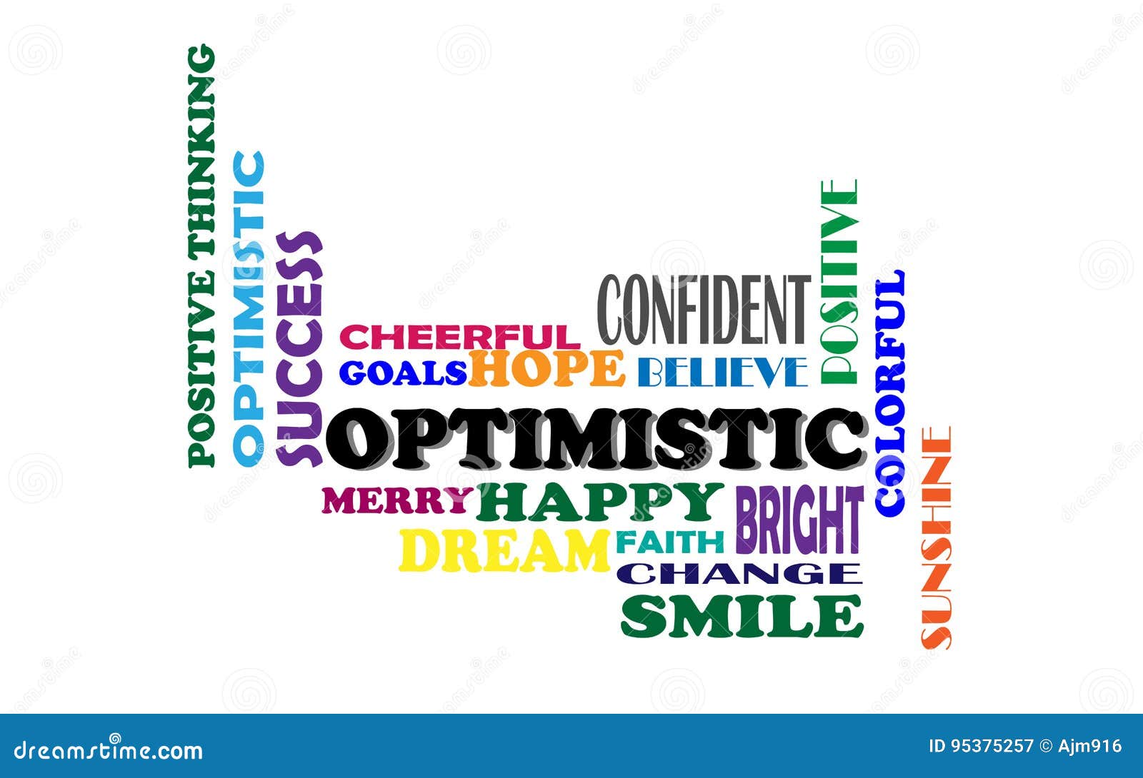 Positive Thinking,Vector Illustration Stock Vector - Illustration of ...