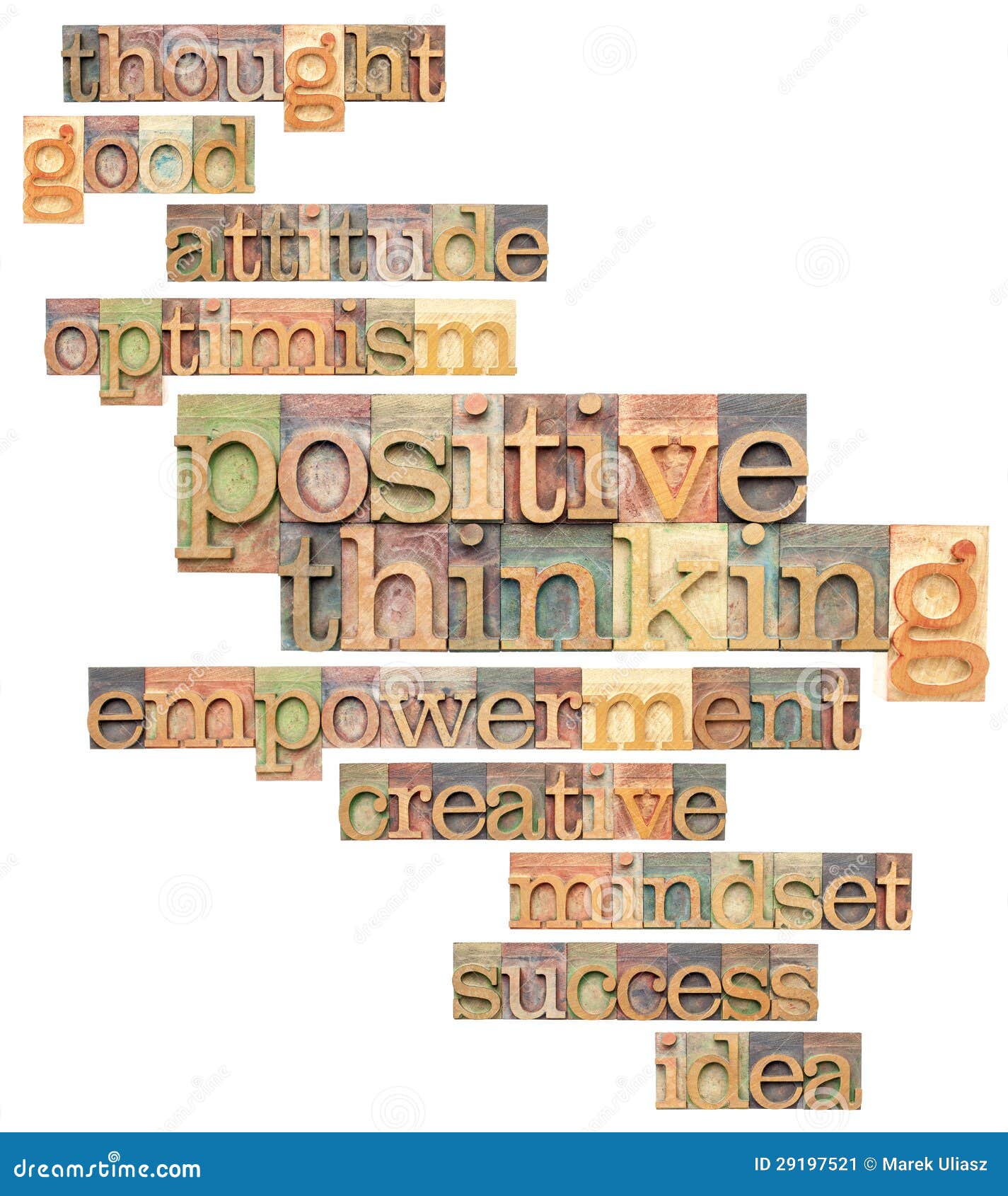 Positive Word Collage