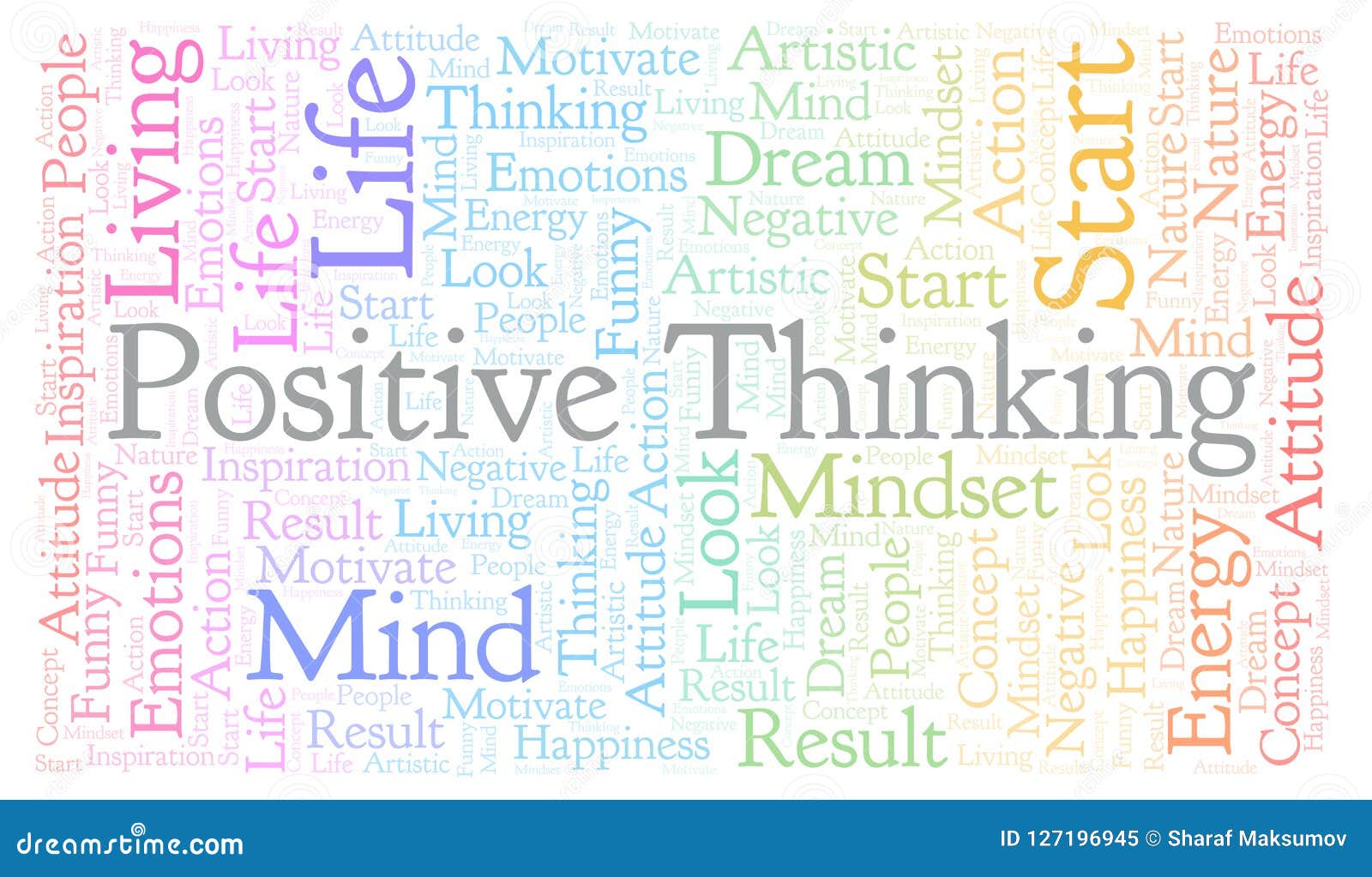 Positive Thinking Word Cloud, Made with Text only. Stock Illustration ... Positive Thinking Word Cloud, Made with Text only. Stock Illustration ...