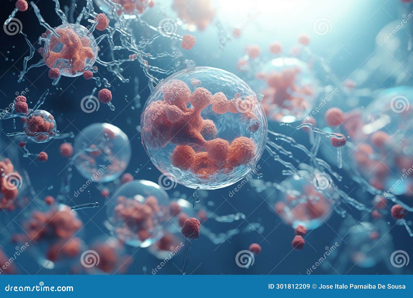 Positive Visuals of Cancer Research Stock Illustration - Illustration ...