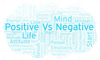 Positive Vs Negative Word Cloud, Made with Text only. Stock ...