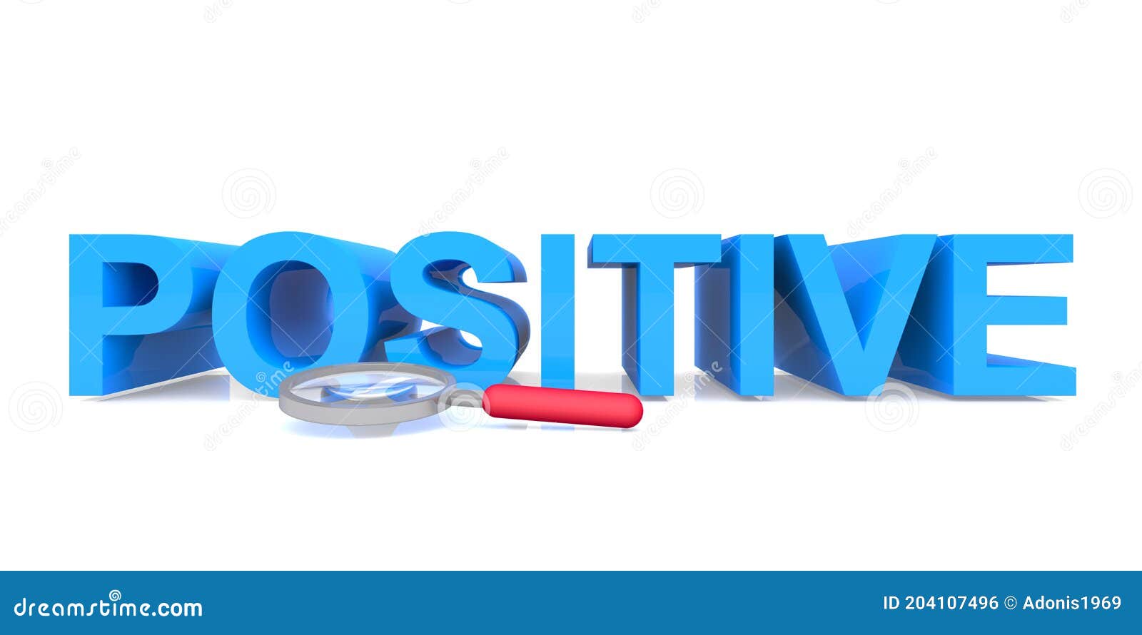 Positive on white stock illustration. Illustration of abstract - 204107496