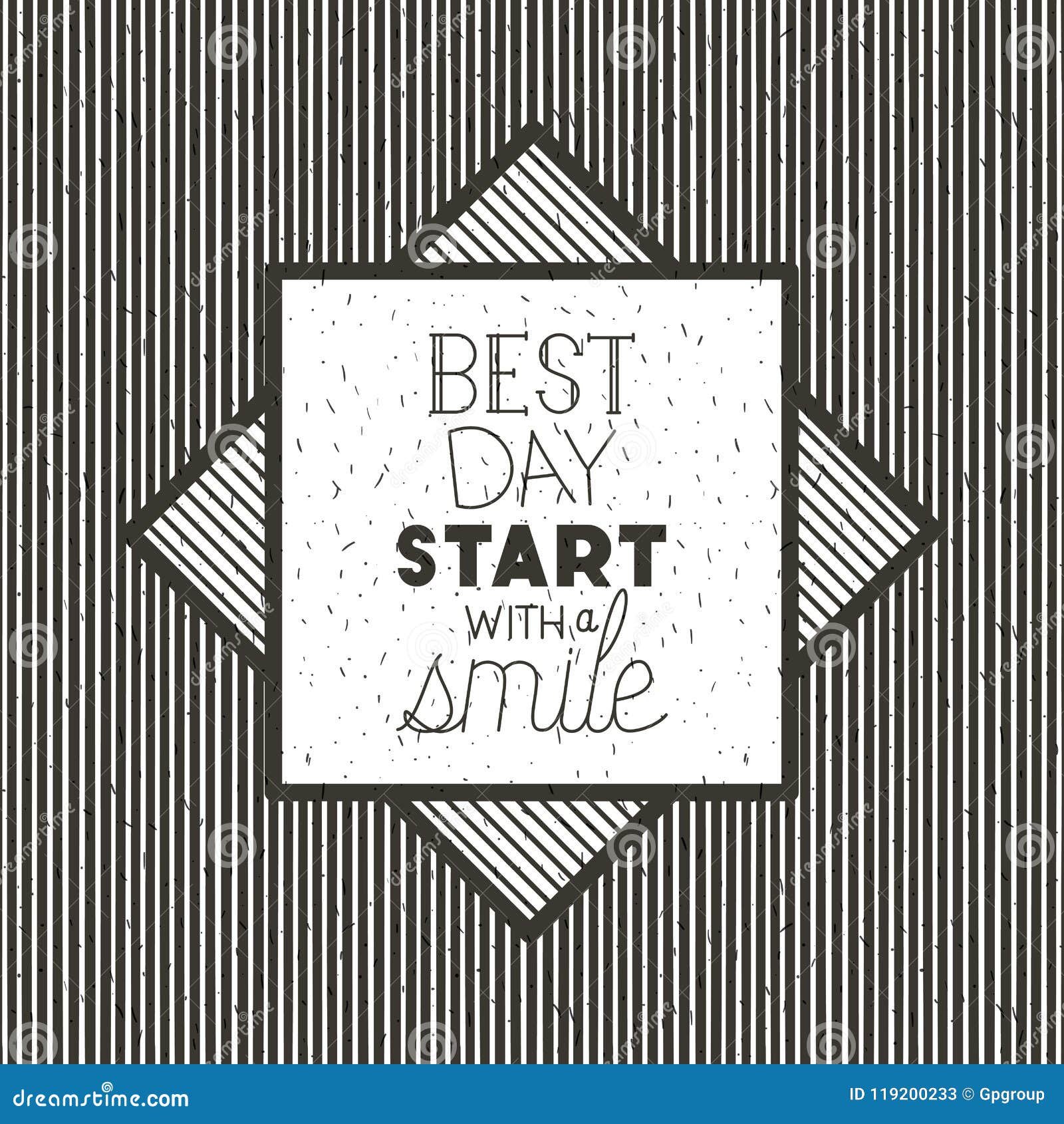 Positivism Message with Hand Made Font Stock Vector - Illustration of ...