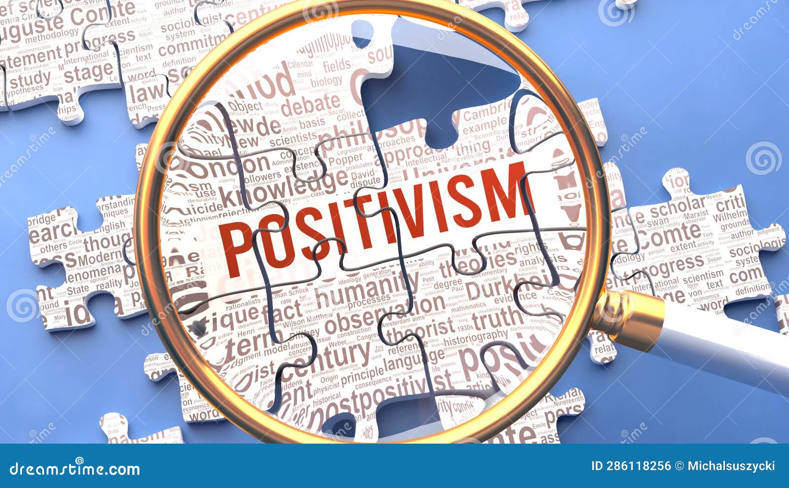 Positivism and Related Ideas on a Puzzle Pieces. a Metaphor Showing ...