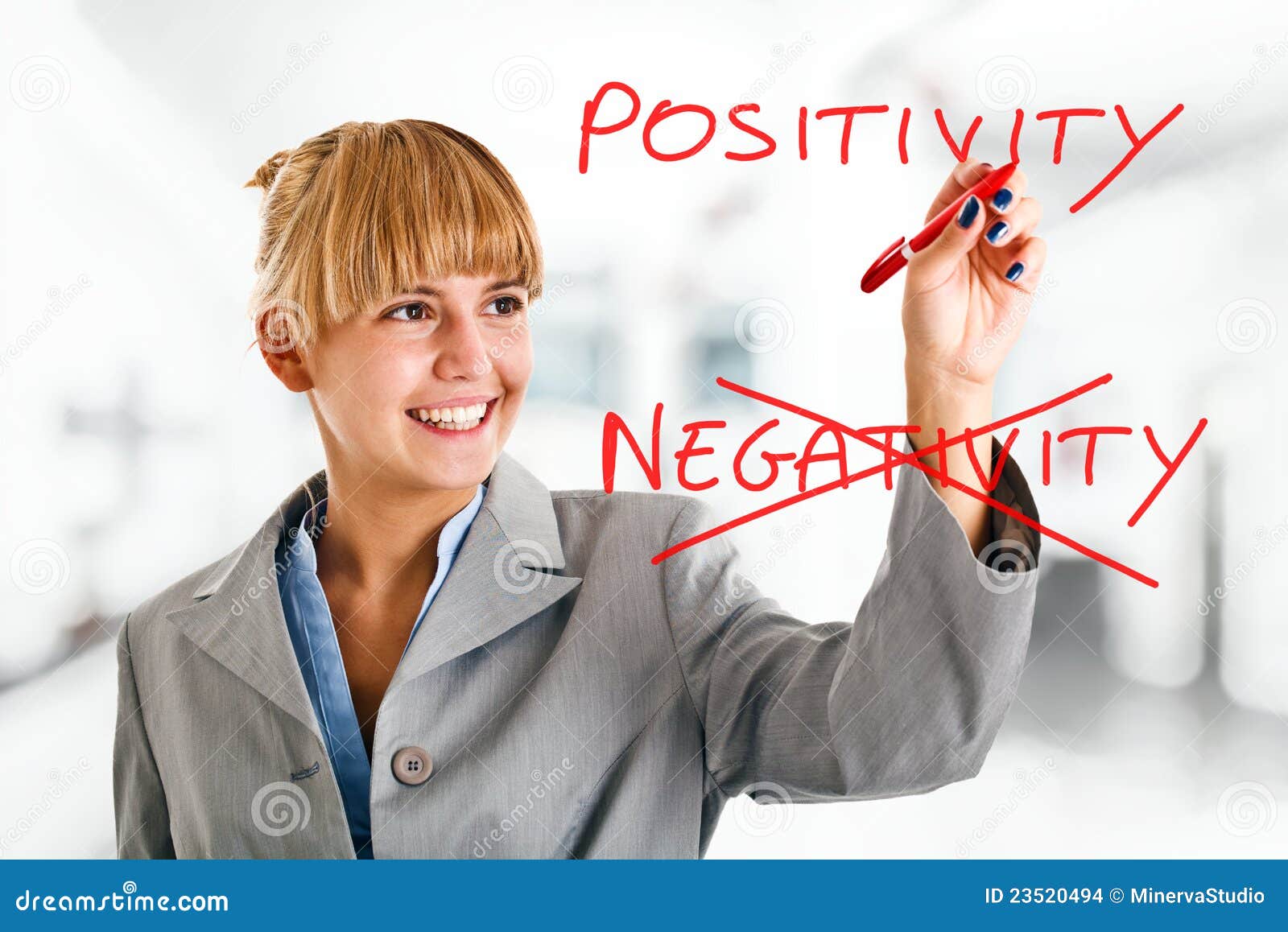 Positiviteit stock foto. Image of persoon, glimlachen - 23520494