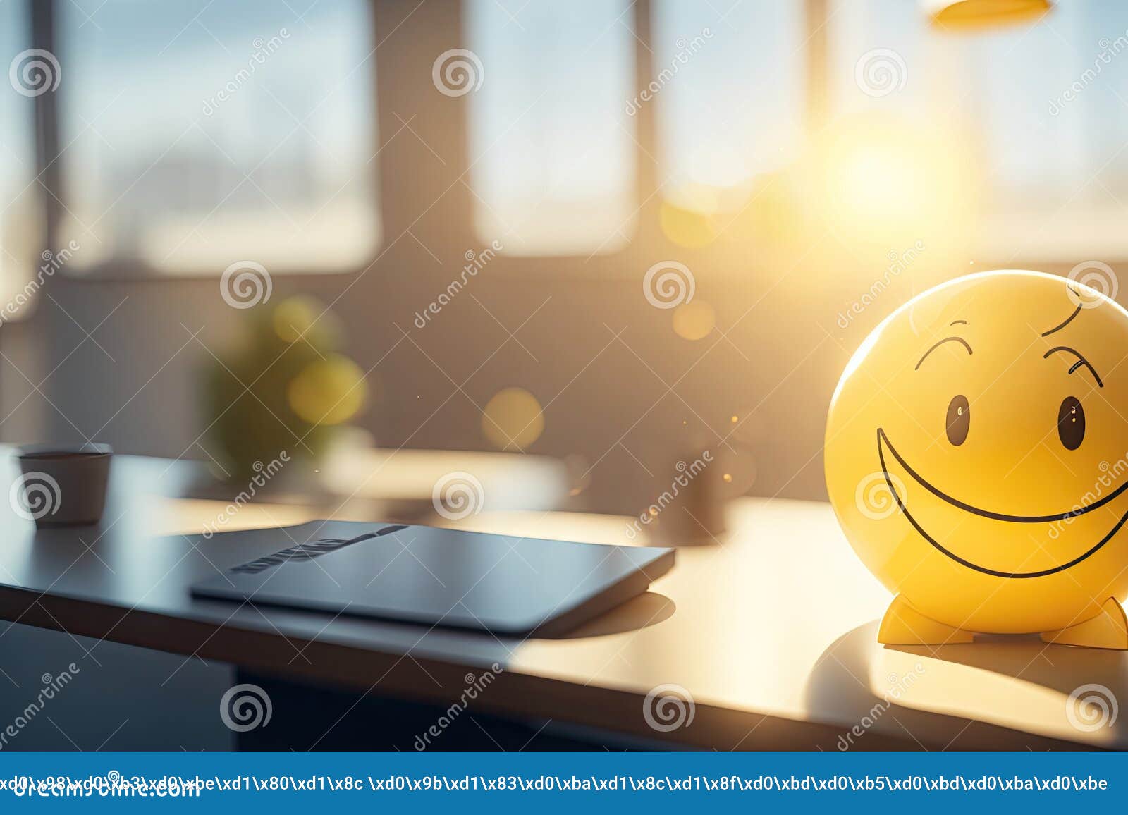 Positivity In The Workplace Demonstrated By A Yellow Smiling Ball In ...