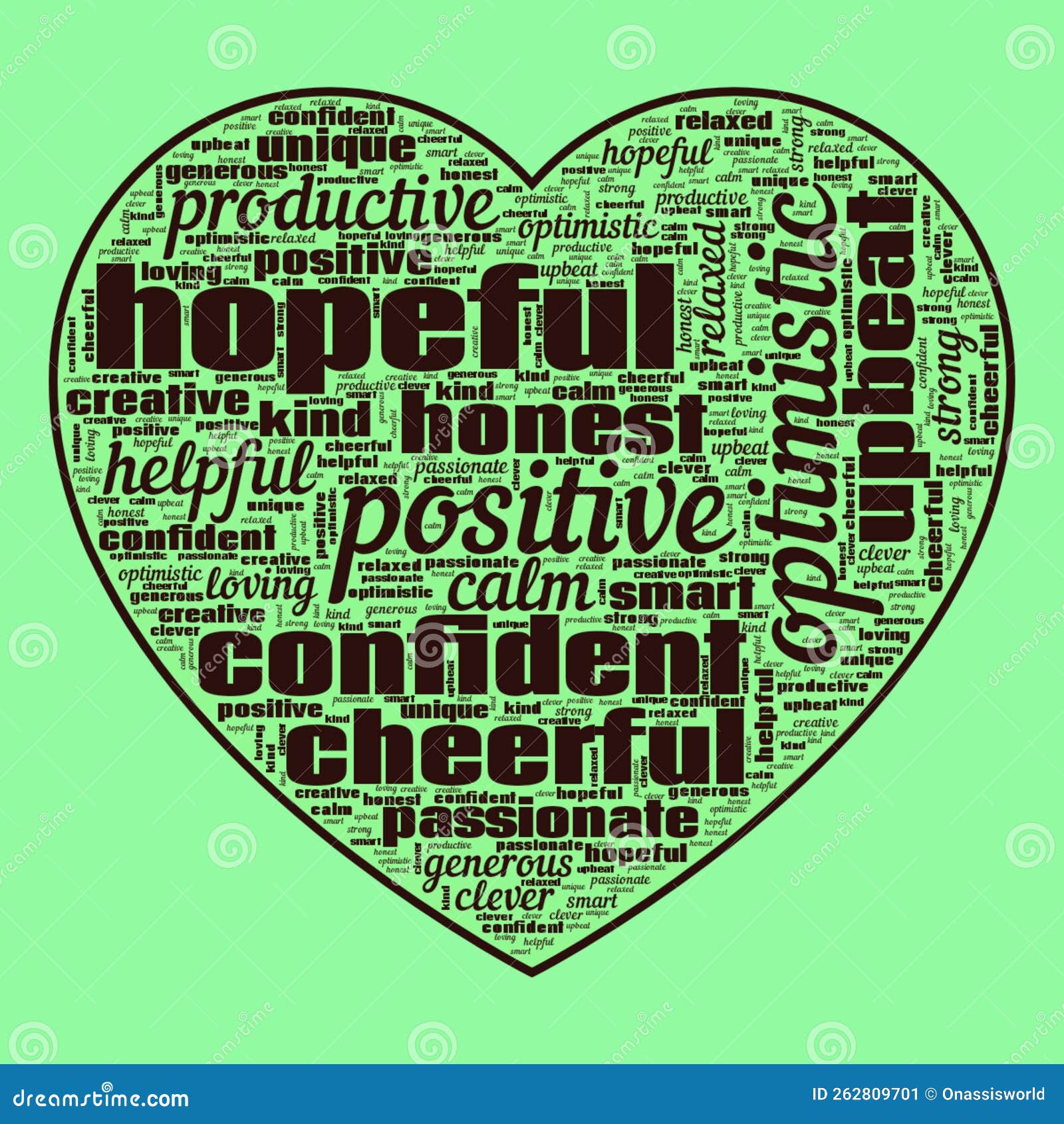 Positivity Hope Success Text Illustration Background Abstract Stock ...