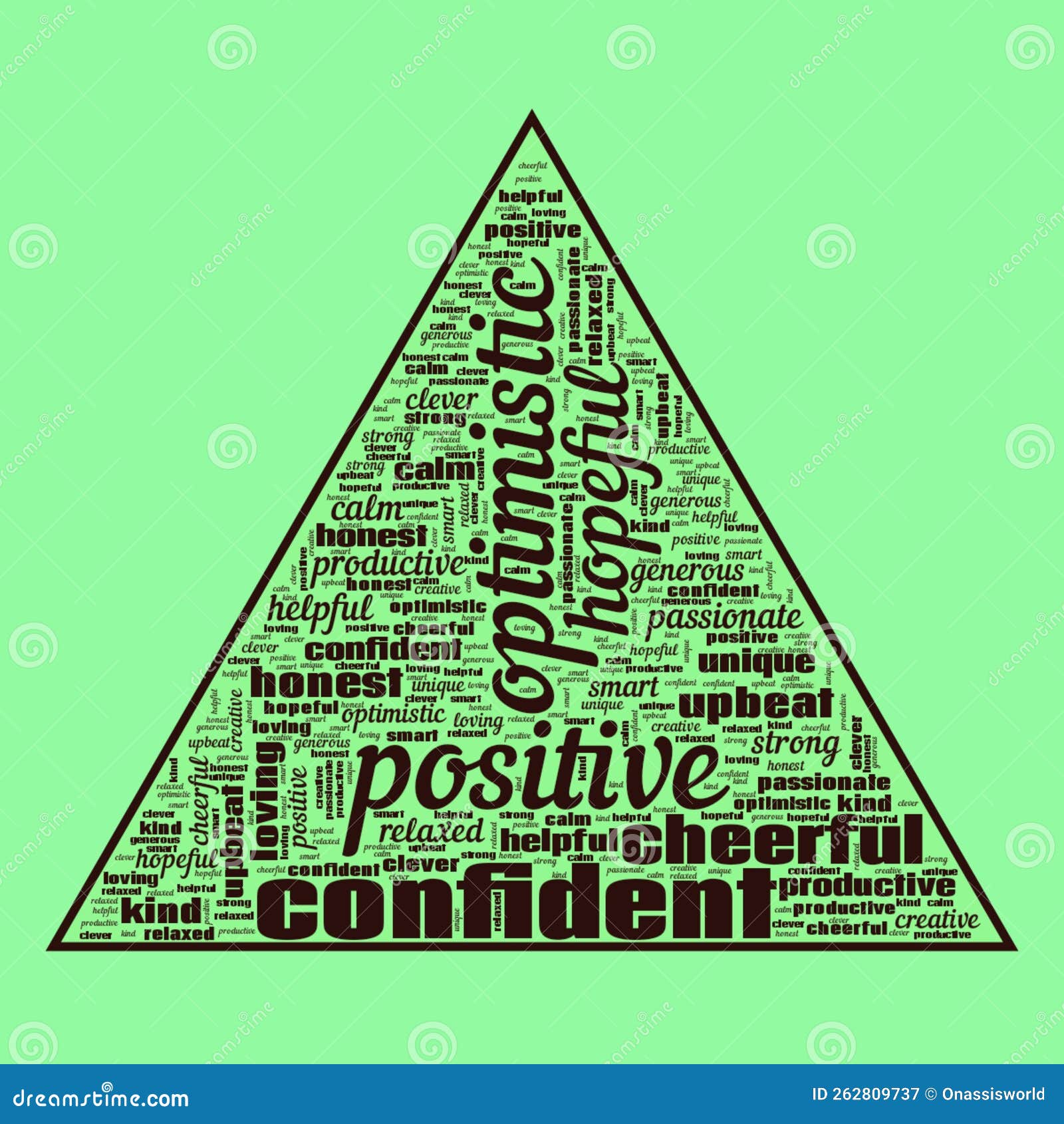 Positivity Hope Success Text Illustration Background Abstract Stock ...