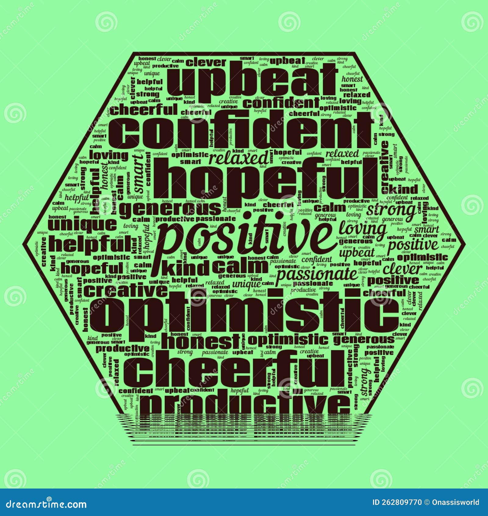 Positivity Hope Success Text Illustration Background Abstract Stock ...