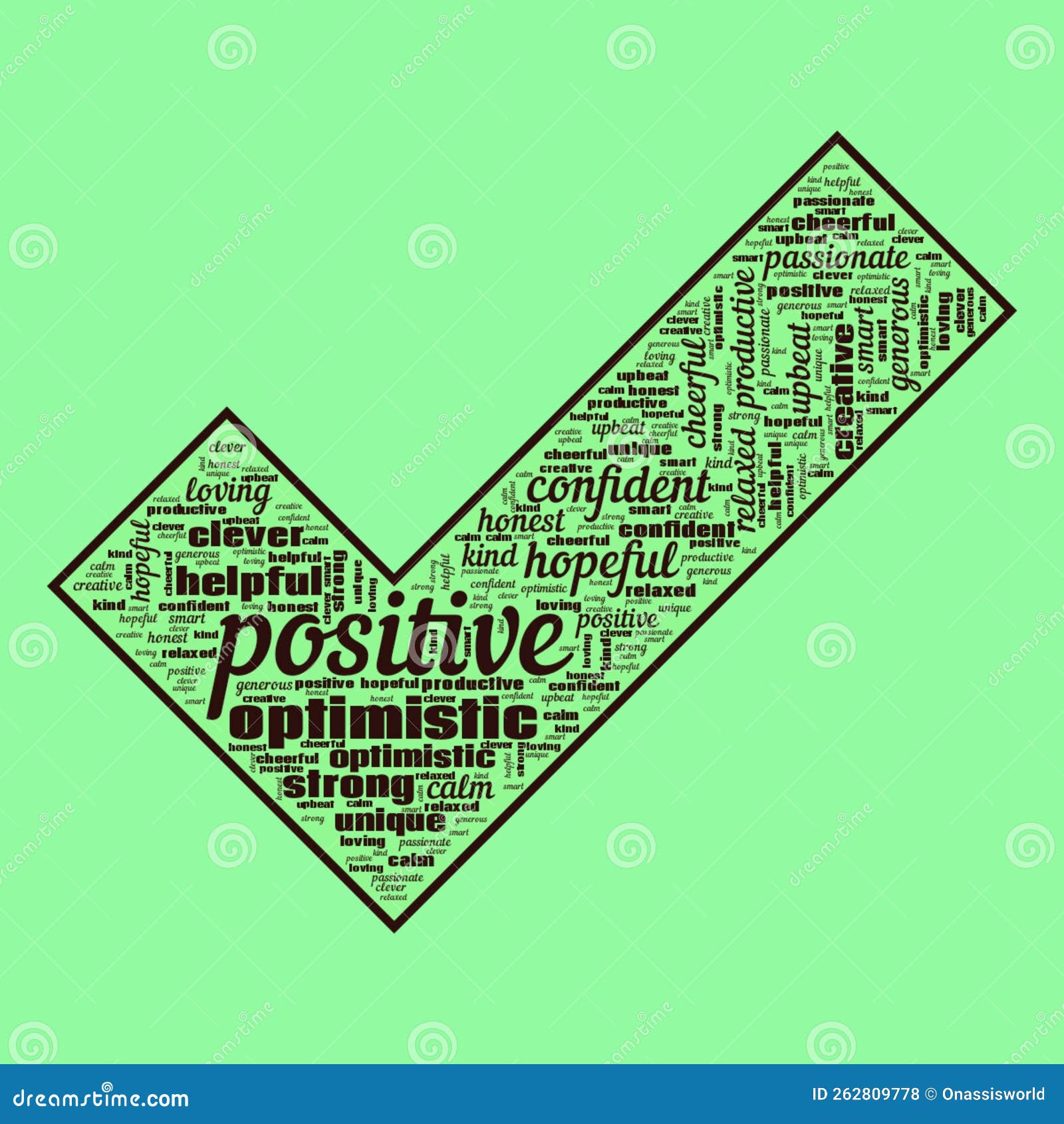 Positivity Hope Success Text Illustration Background Abstract Stock ...