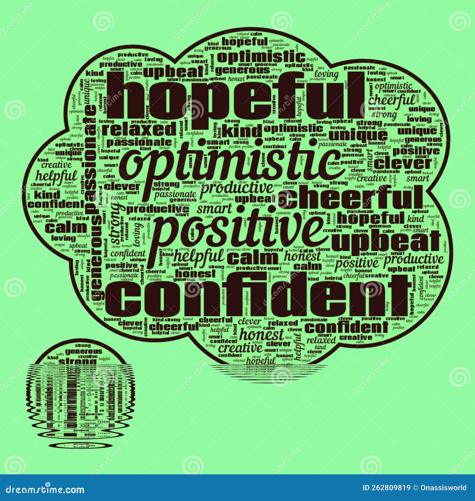 Positivity Hope Success Text Illustration Background Abstract Stock ...